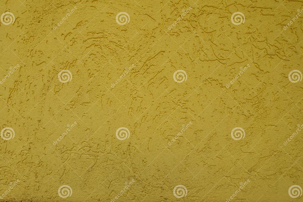 Background - Yellow Wall with Worm Stucco Finish Stock Illustration ...