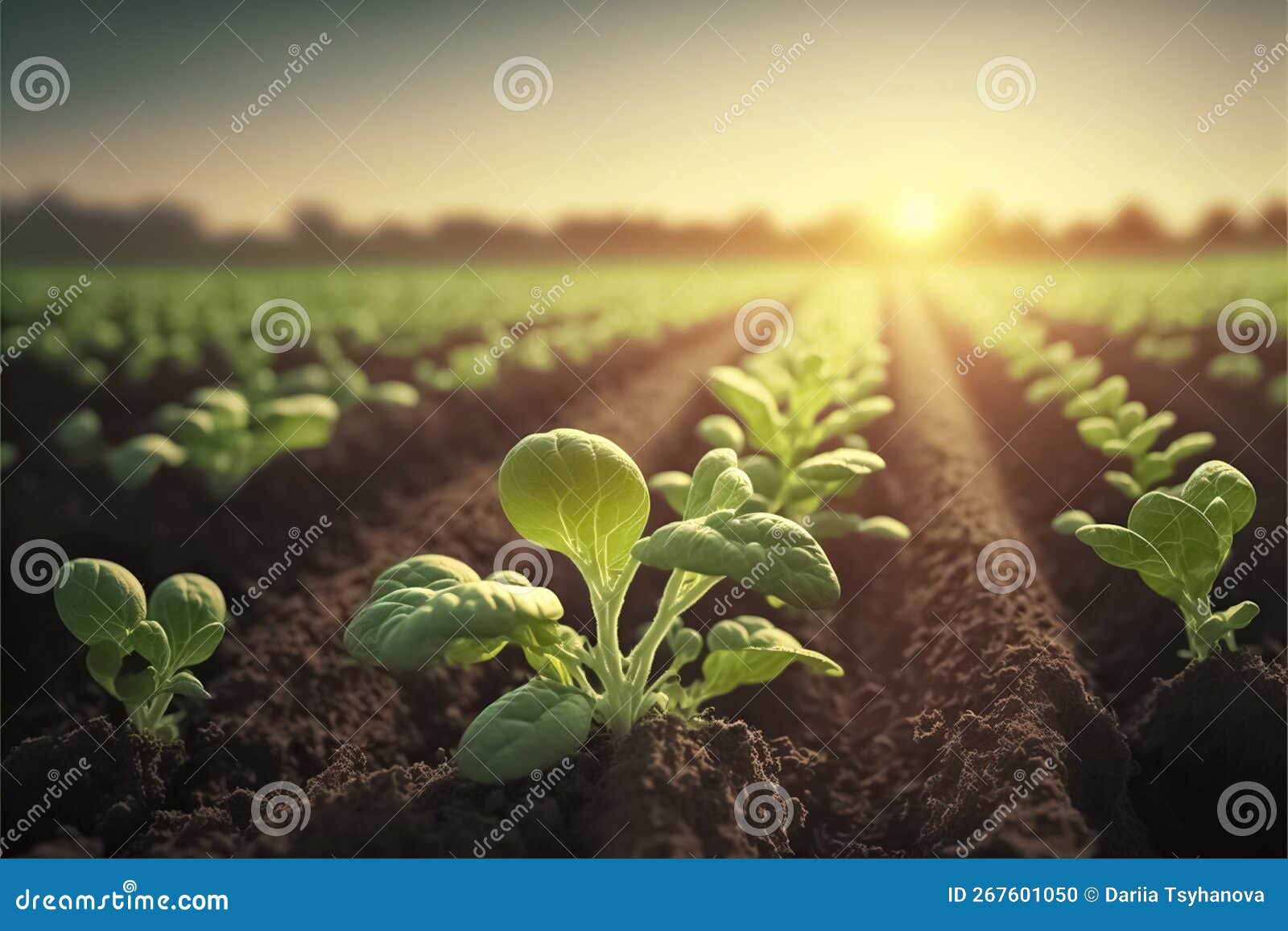 Background of Young Cabbage Plantations Grow in the Field. Vegetable ...