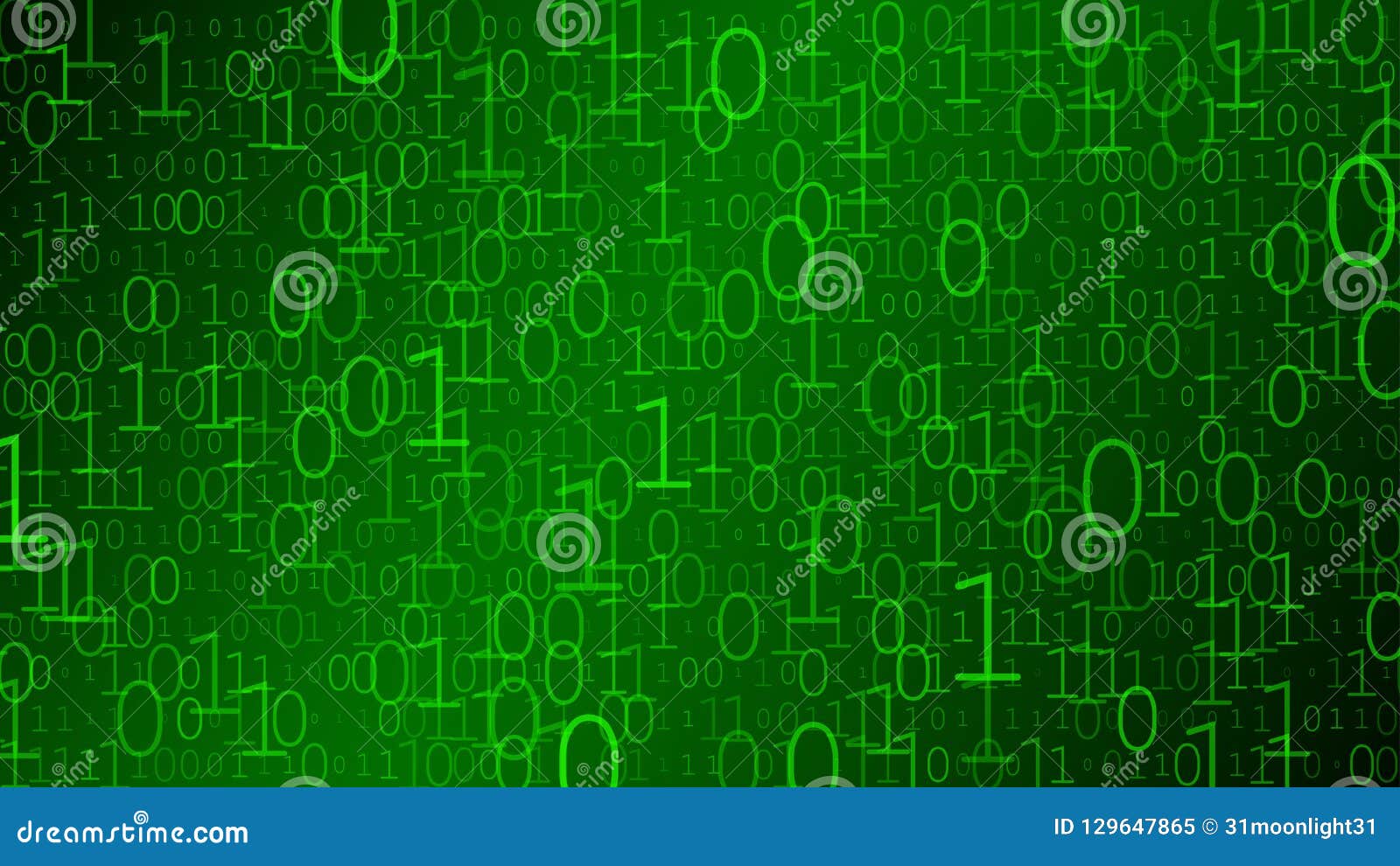Background of Zeros and Ones Stock Vector - Illustration of numbers ...