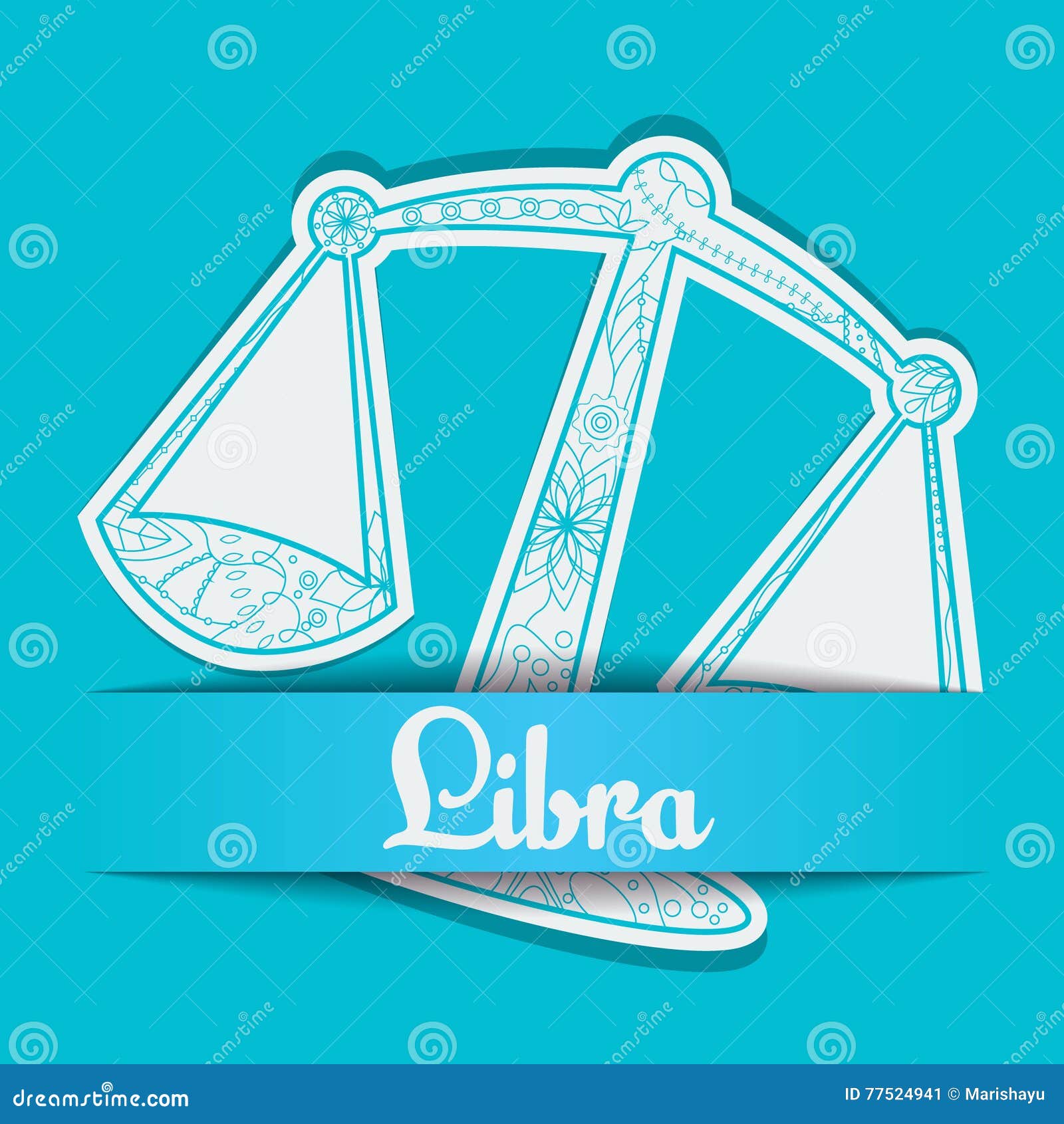 Background with Zodiac Sign Libra Stock Vector - Illustration of ...