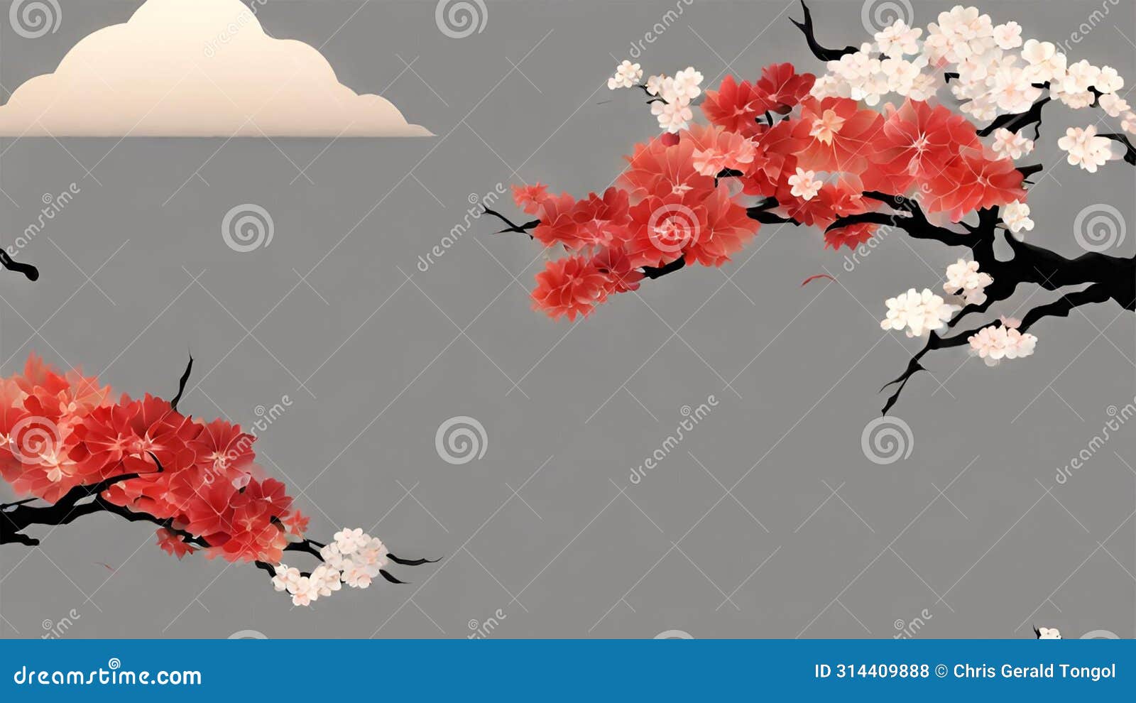 Abstract Japanese Theme Background with Realistic Photography and High ...