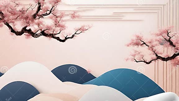 Abstract Korean Theme Background with Realistic Photography and High ...