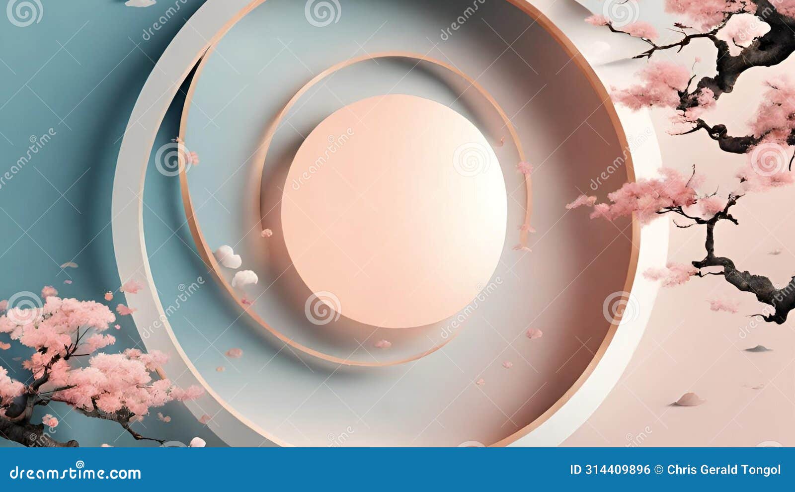 Abstract Korean Theme Background with Realistic Photography and High ...