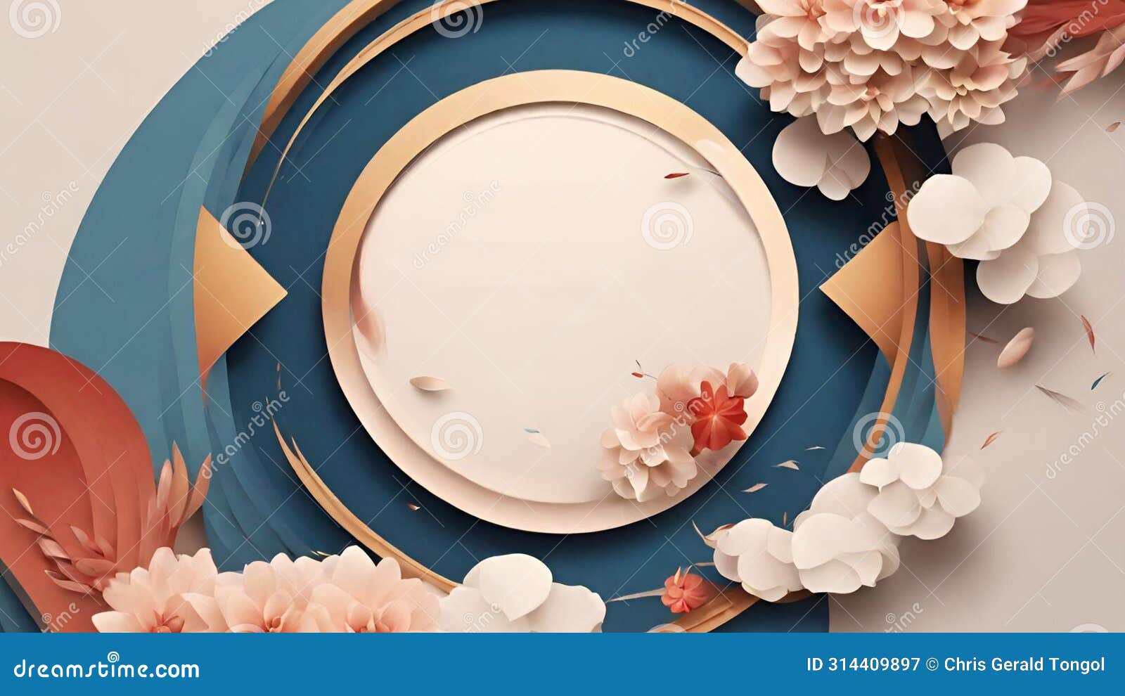 Abstract Korean Theme Background with Realistic Photography and High ...