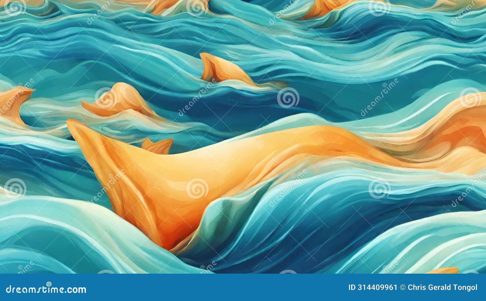 Abstract Sea Theme Background with Realistic Photography and High Ai ...