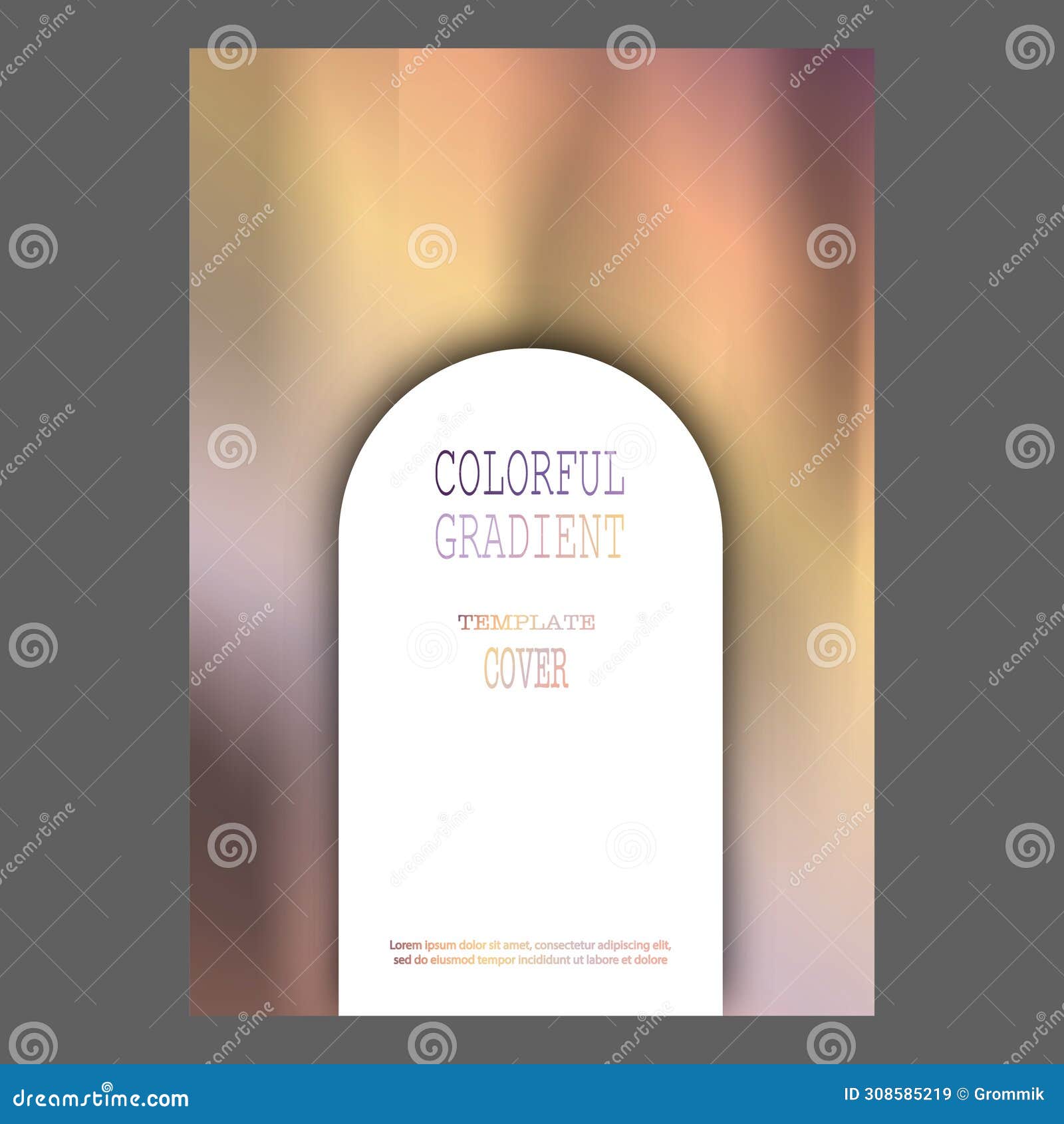 Backgrounds with a Colorful Gradient. Layout for the Cover, Brochure ...