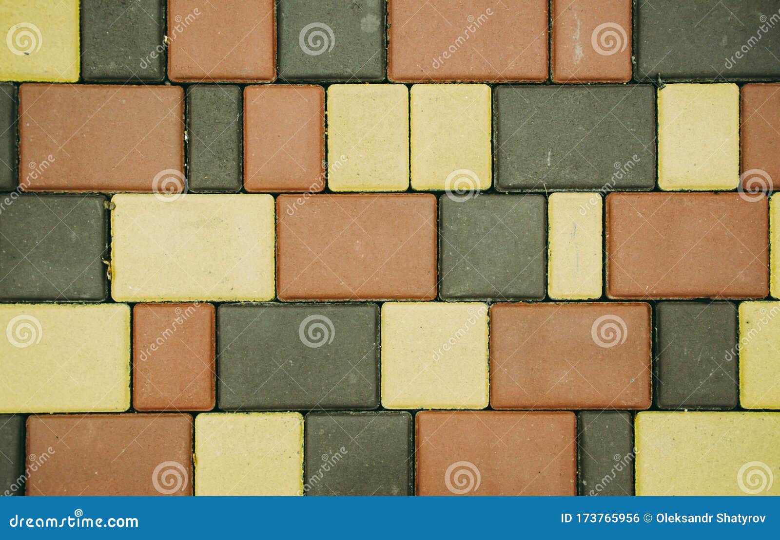 Background Paving Stones of Different Sizes and Colors of the Correct ...