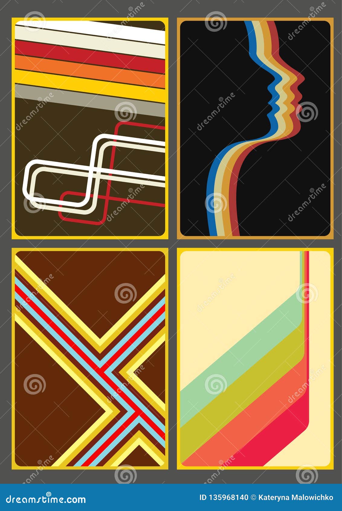 1980s Backgrounds, Poster, Cover Templates Stock Image | CartoonDealer ...
