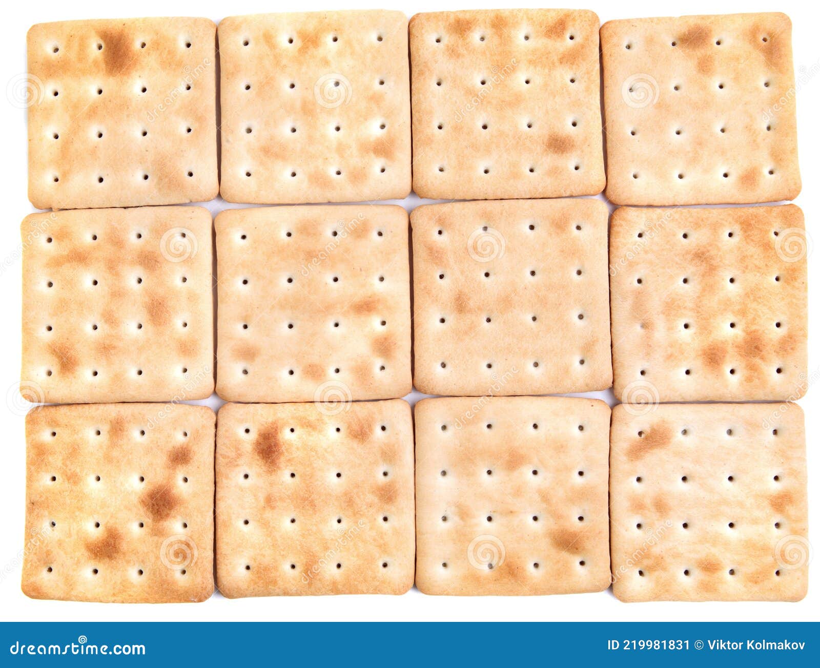 Backgrounds of Crackers. Crackers are Isolated on a White Background ...