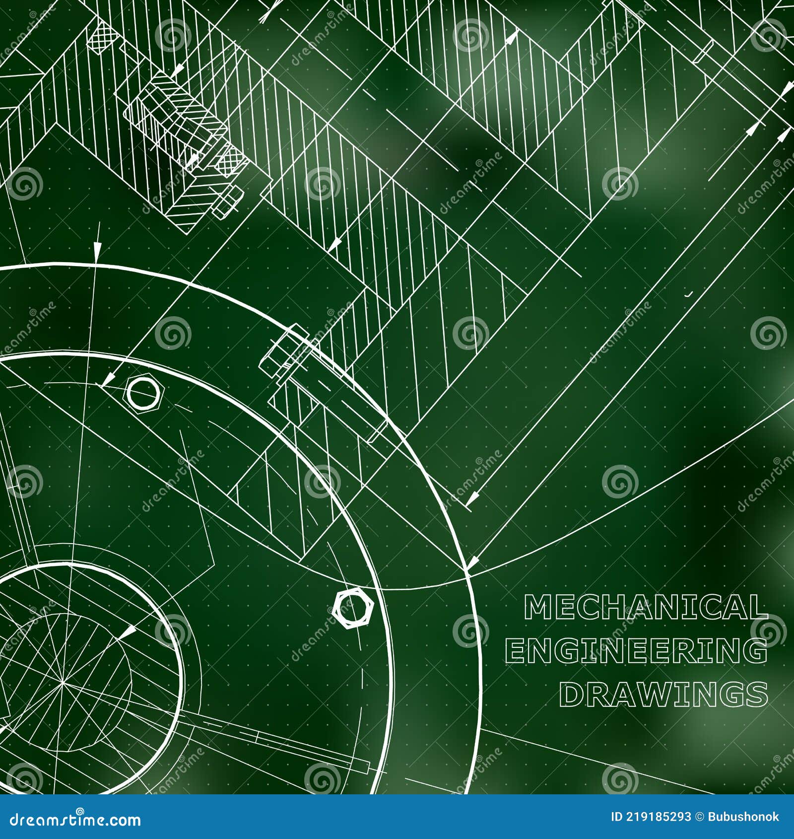 Backgrounds of Engineering Subjects. Technical Illustration Stock ...