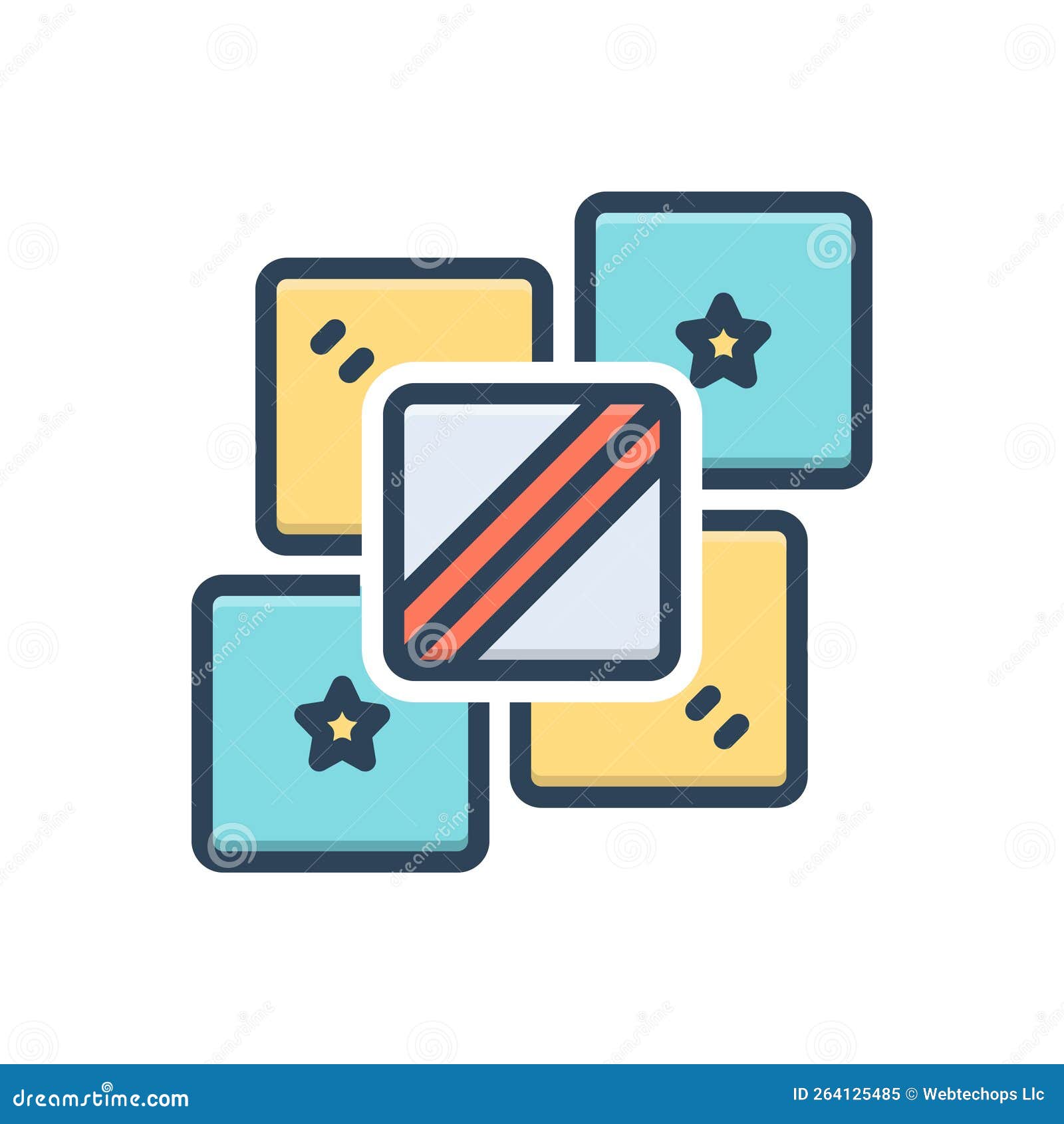 Color Illustration Icon for Backgrounds, Tiles and Texture Stock Vector ...