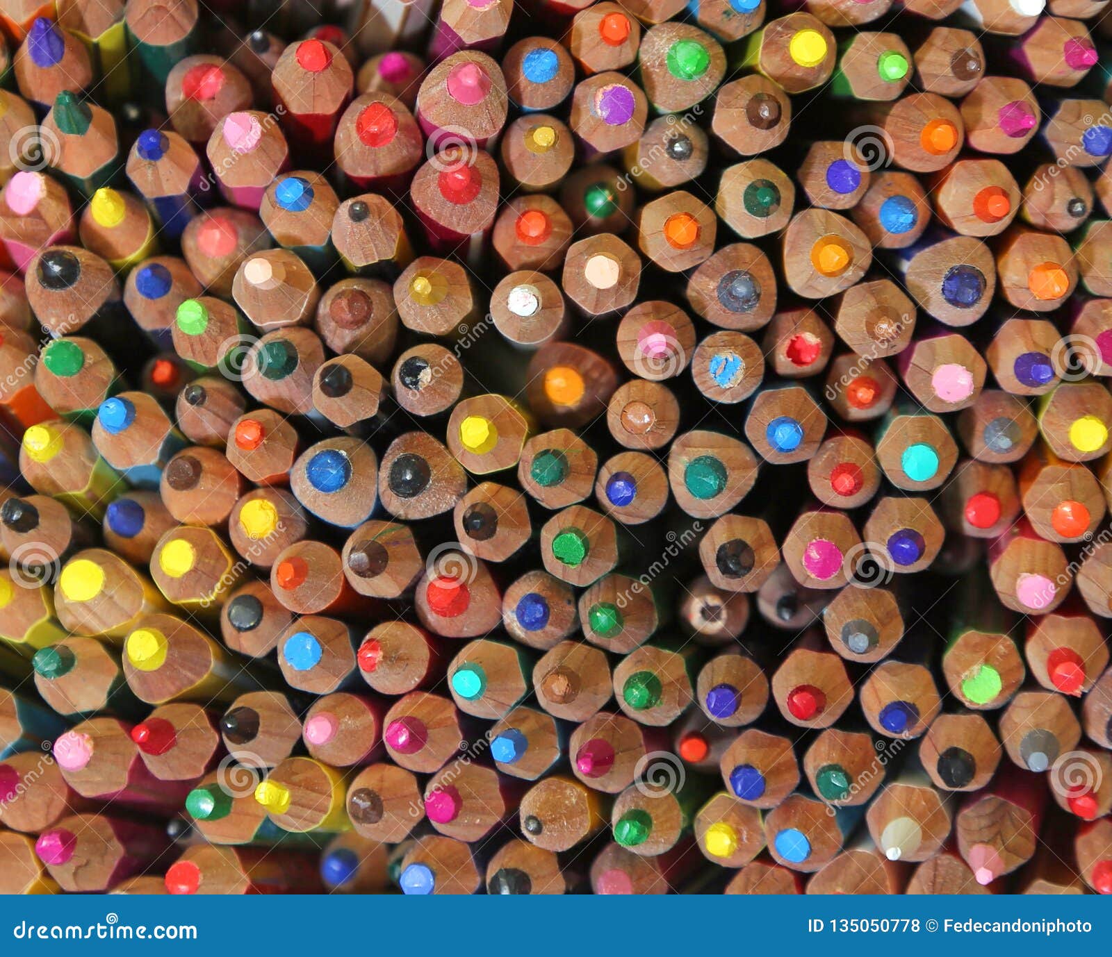 Backgrounds of Many Colored Pencils Stock Photo - Image of crayons ...