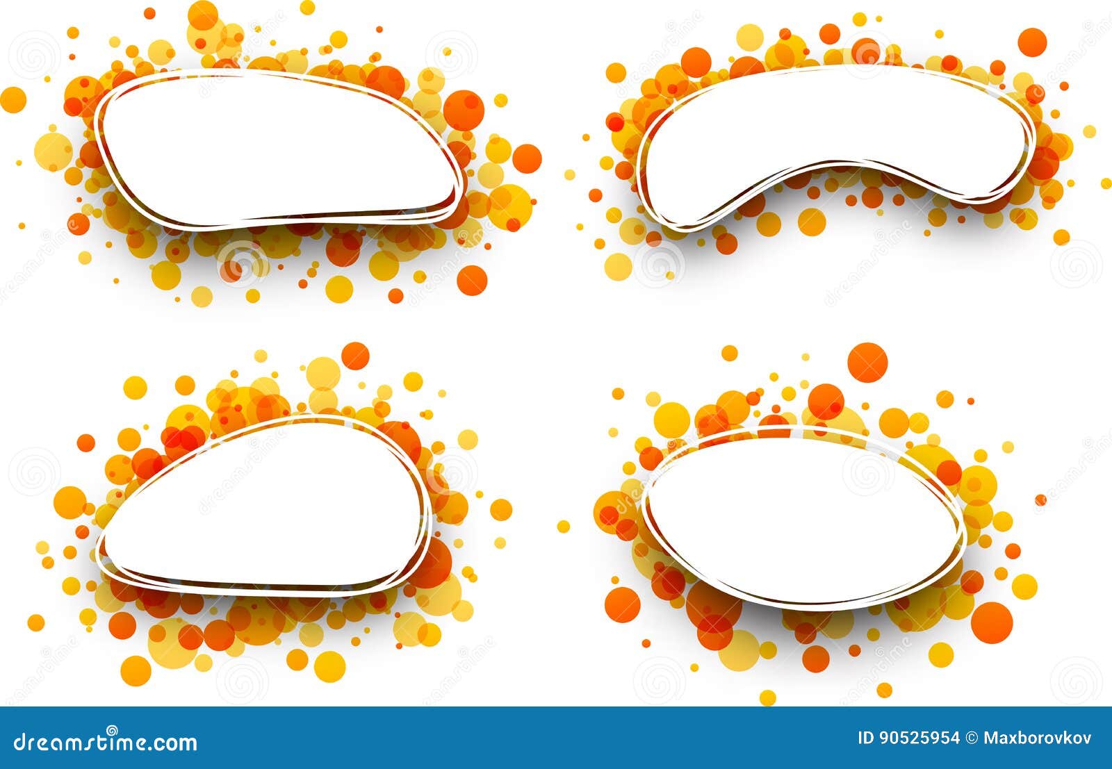 Orange Drops Background Cartoon Vector | CartoonDealer.com #18628001