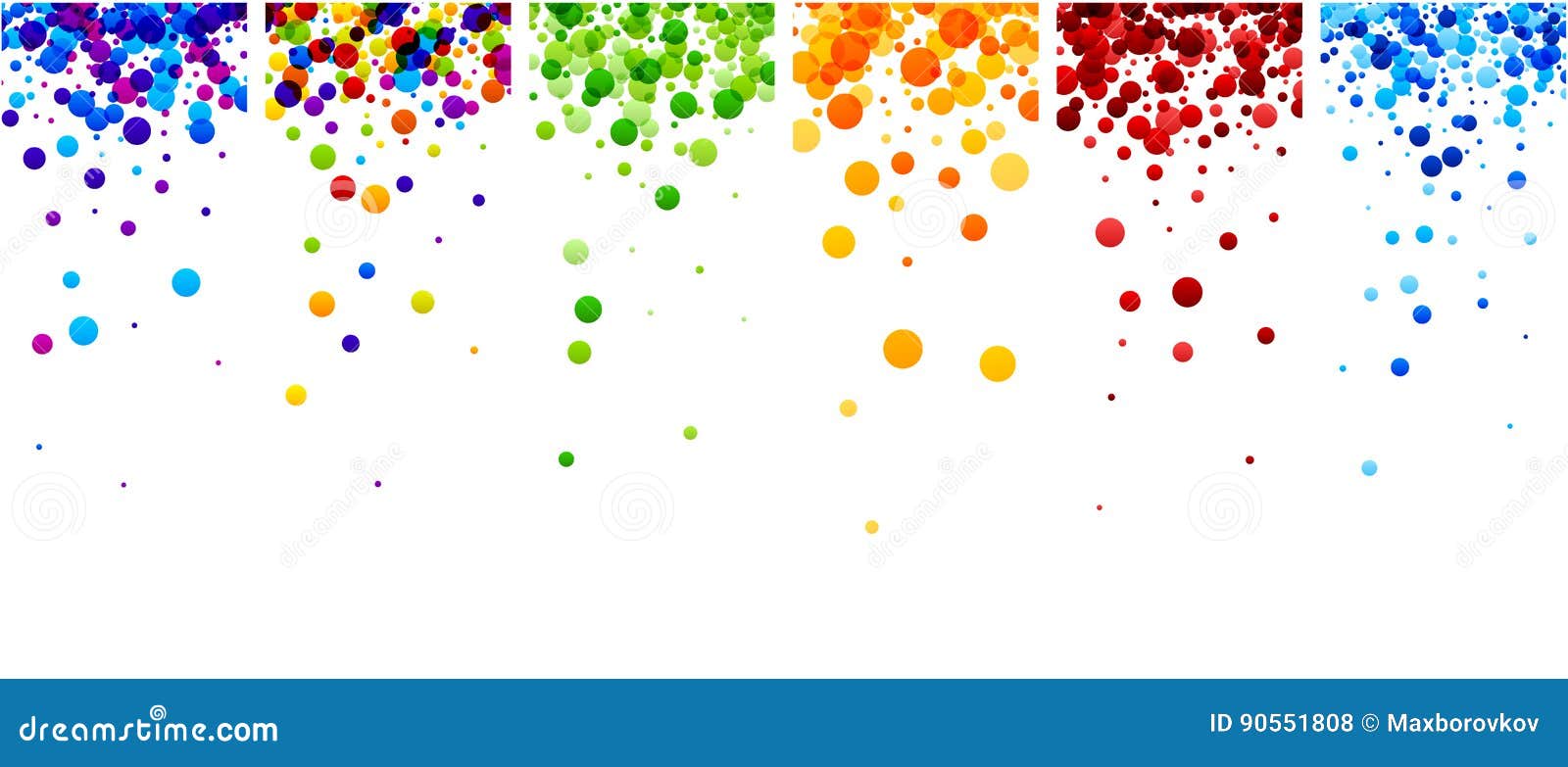 Backgrounds Set with Color Drops. Stock Vector - Illustration of ...