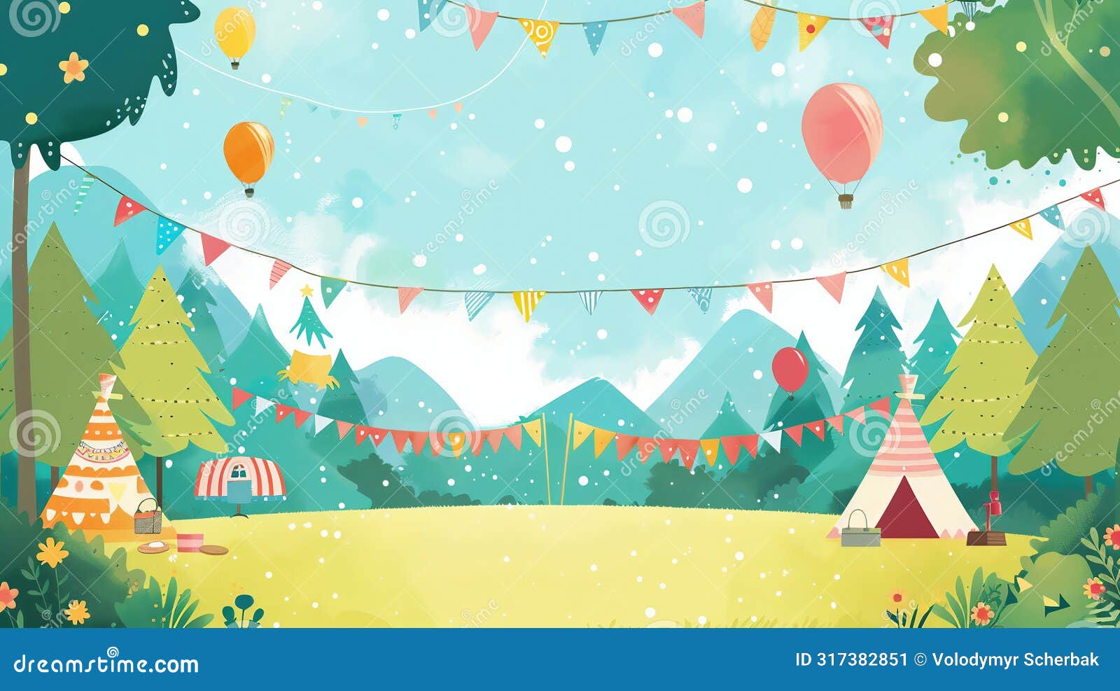 Backgrounds for Summer Camp Certificates Stock Image - Image of ...