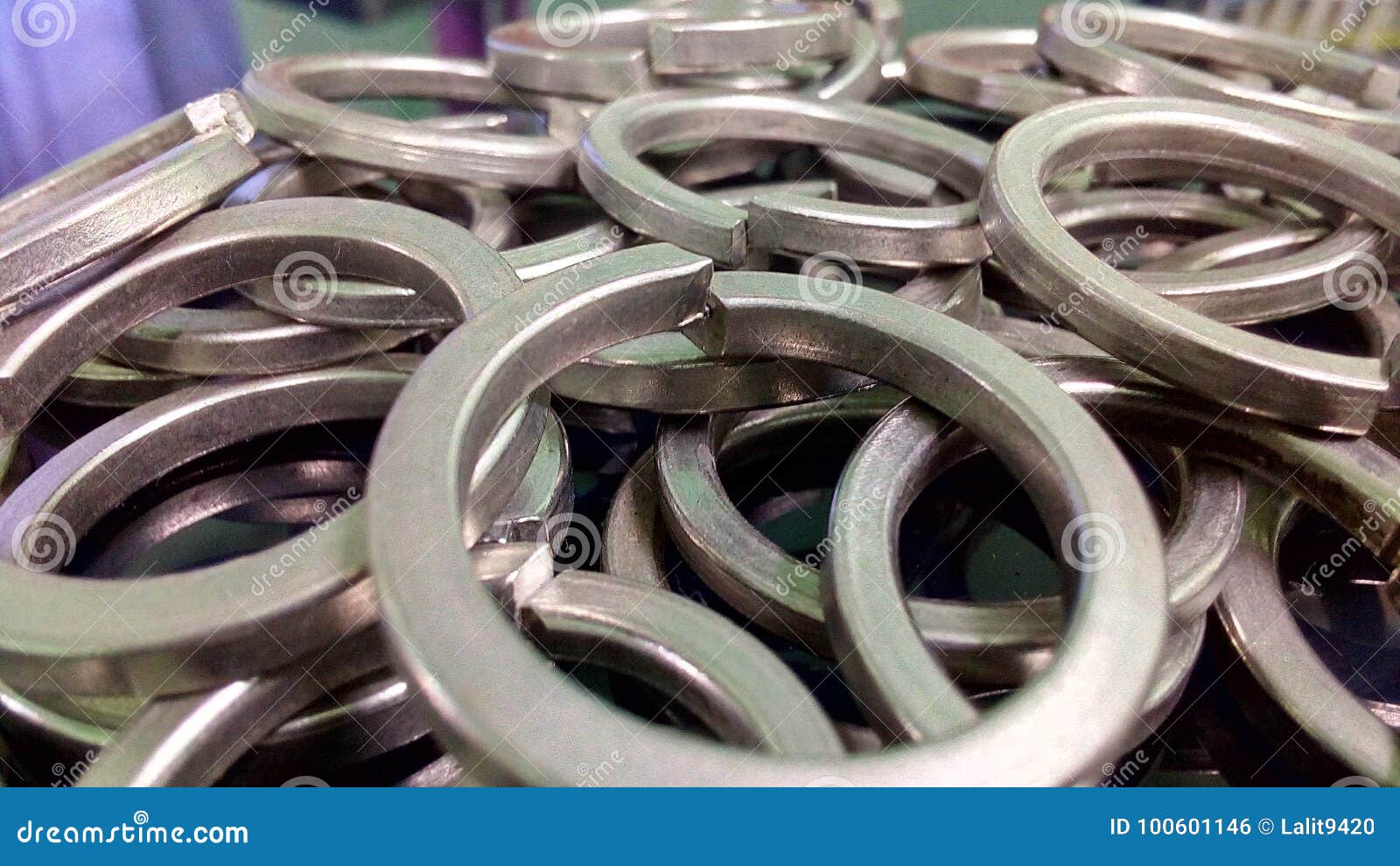 Steel rings stock photo. Image of material, brass, rings - 100601146