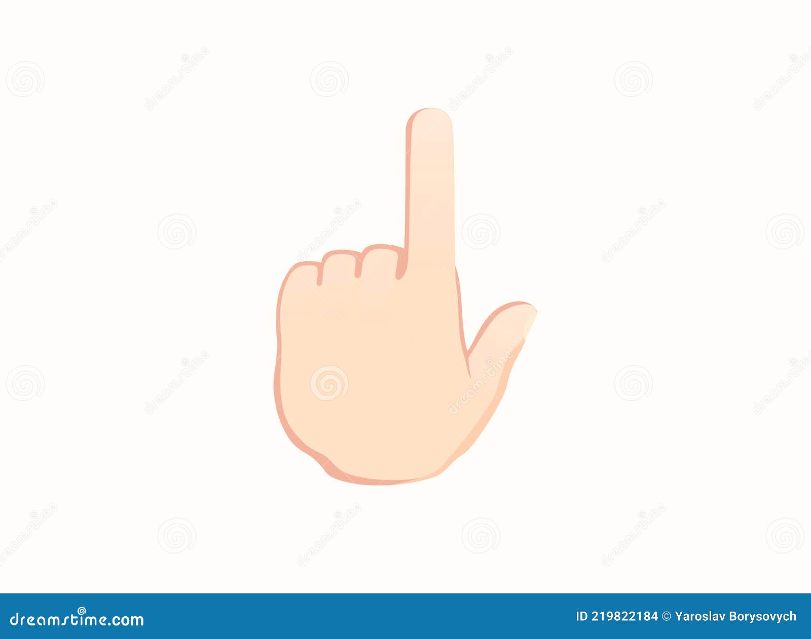 Backhand Index Pointing Up Icon. Hand Gesture Emoji Vector Illustration ...