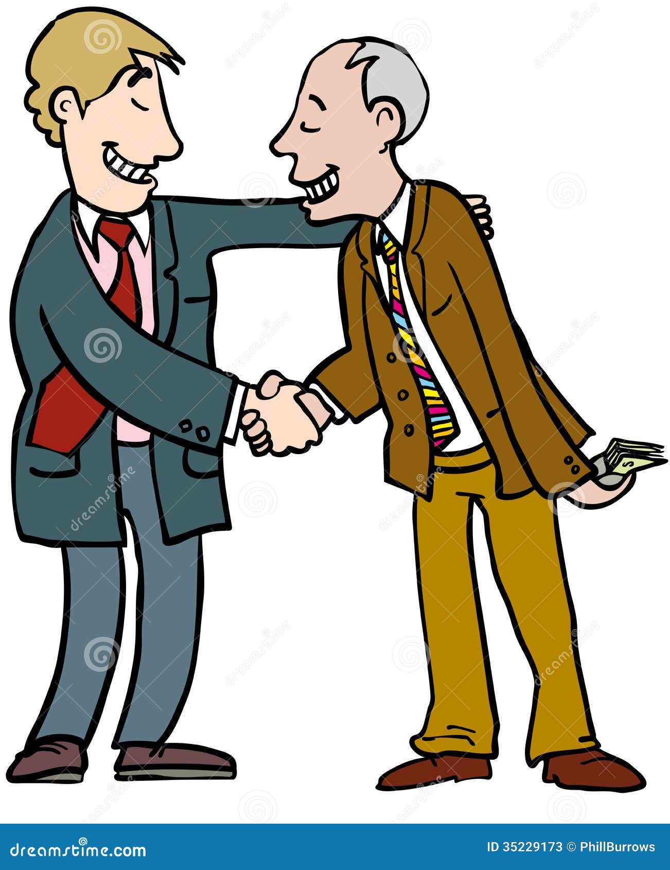 Backhander stock vector. Illustration of duplicity, inducement - 35229173