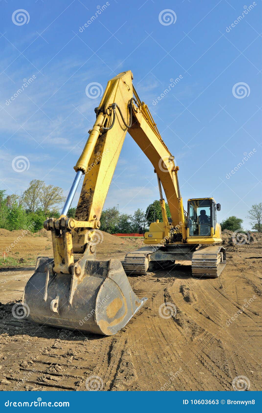 Backhoe stock image. Image of construction, site, ground - 10603663