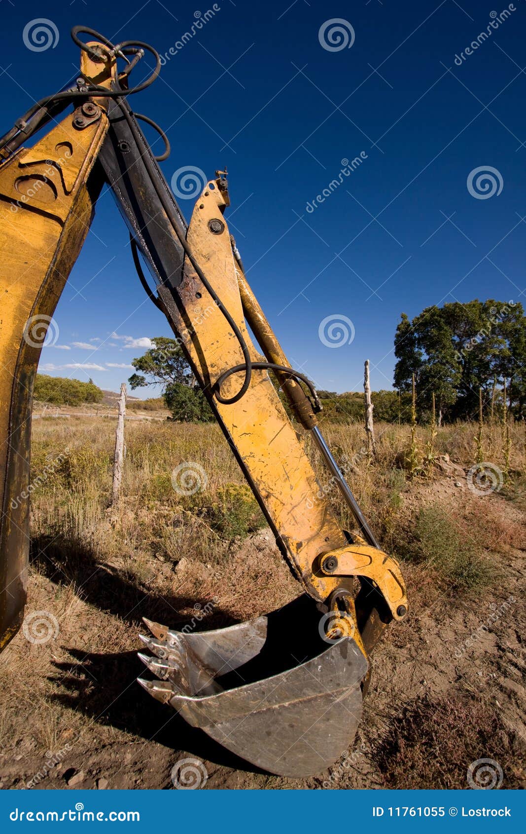 Backhoe stock image. Image of yellow, machine, backhoe - 11761055