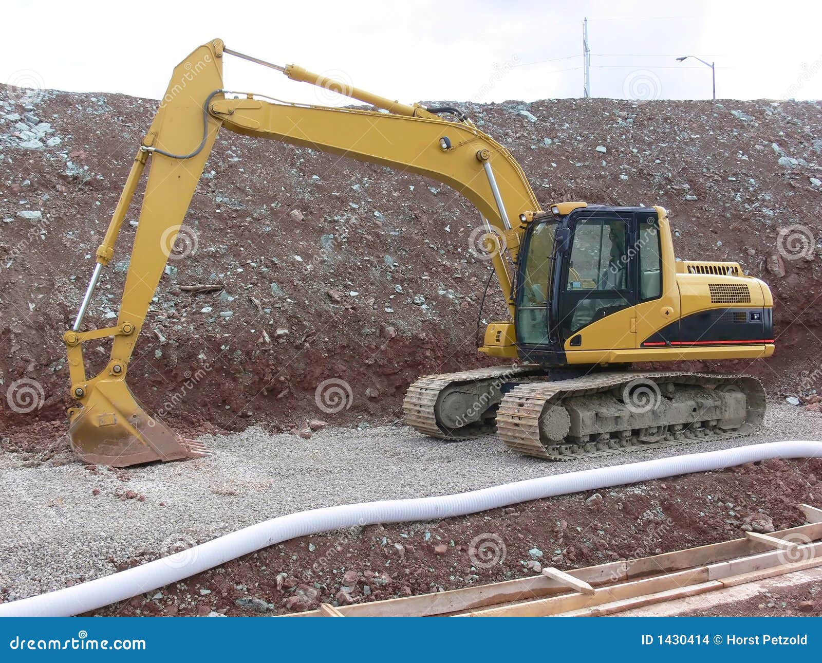 Backhoe stock photo. Image of backhoe, plastic, ground - 1430414