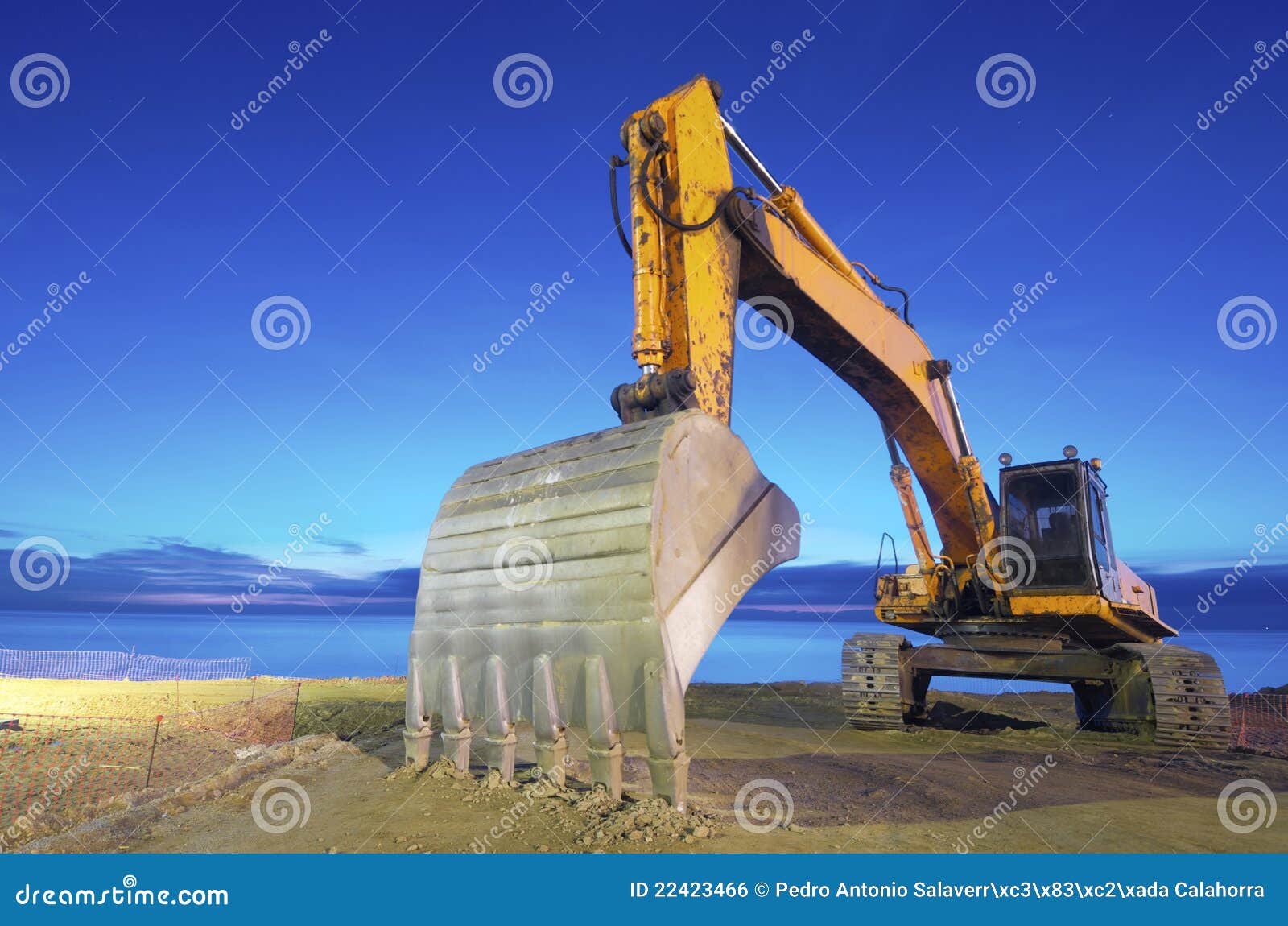 Backhoe stock photo. Image of excavating, backhoe, borrow - 22423466