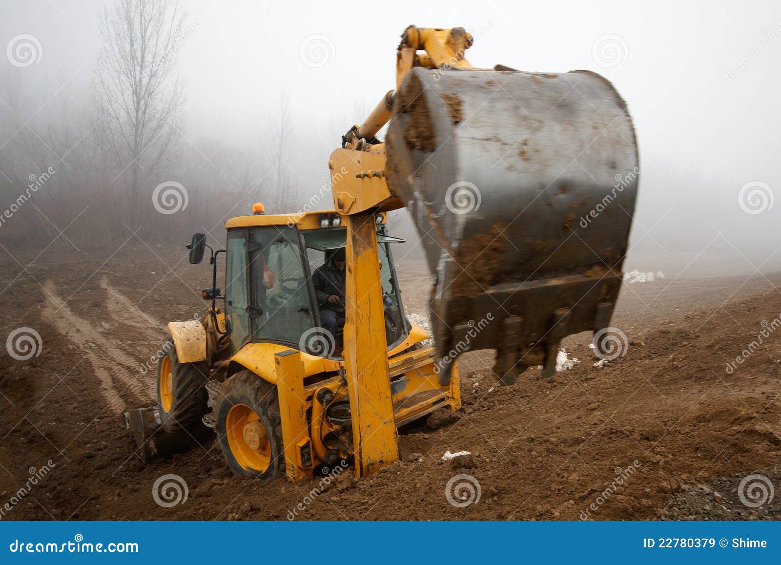 Backhoe stock image. Image of ground, open, equipment - 22780379
