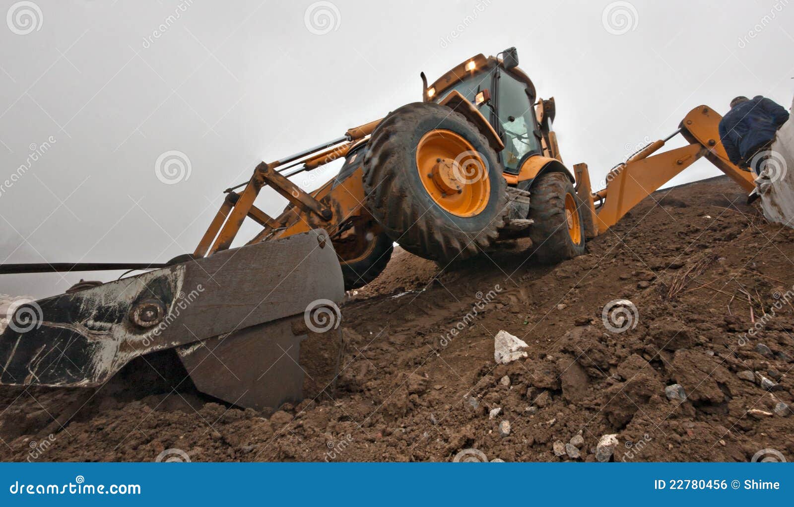 Backhoe stock photo. Image of equipment, excavating, development - 22780456