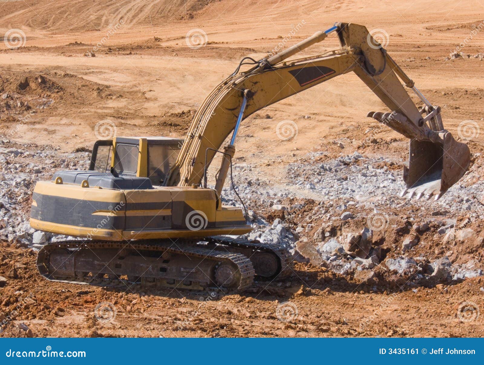 Backhoe stock image. Image of debris, earthmover, rubble - 3435161