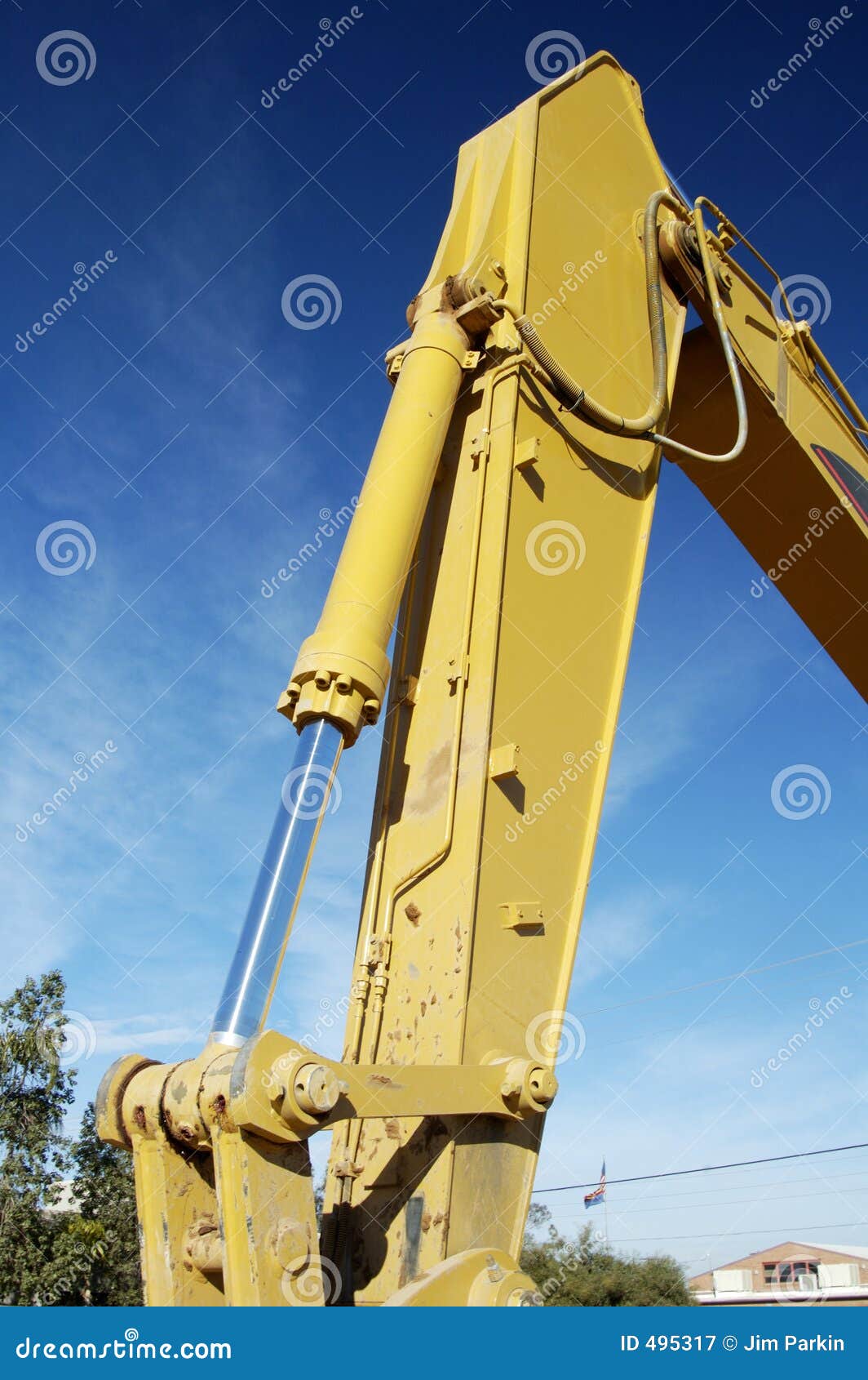 Backhoe 7 stock image. Image of metal, hoses, power, hired - 495317