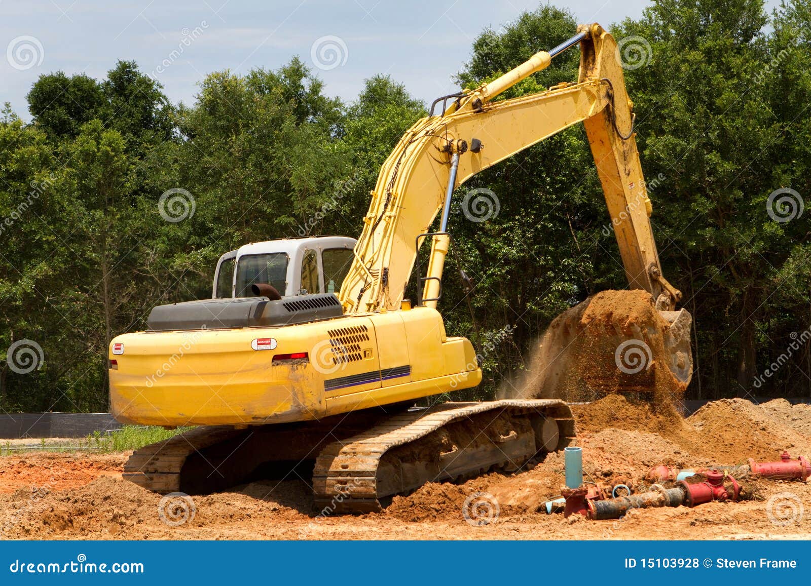 Backhoe Earthmover stock photo. Image of machine, mover - 15103928