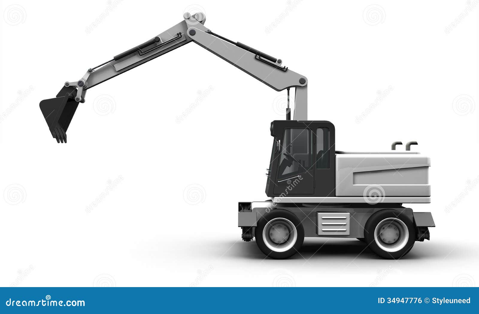 Backhoe Excavator Logo And Label Design Vector Set | CartoonDealer.com ...