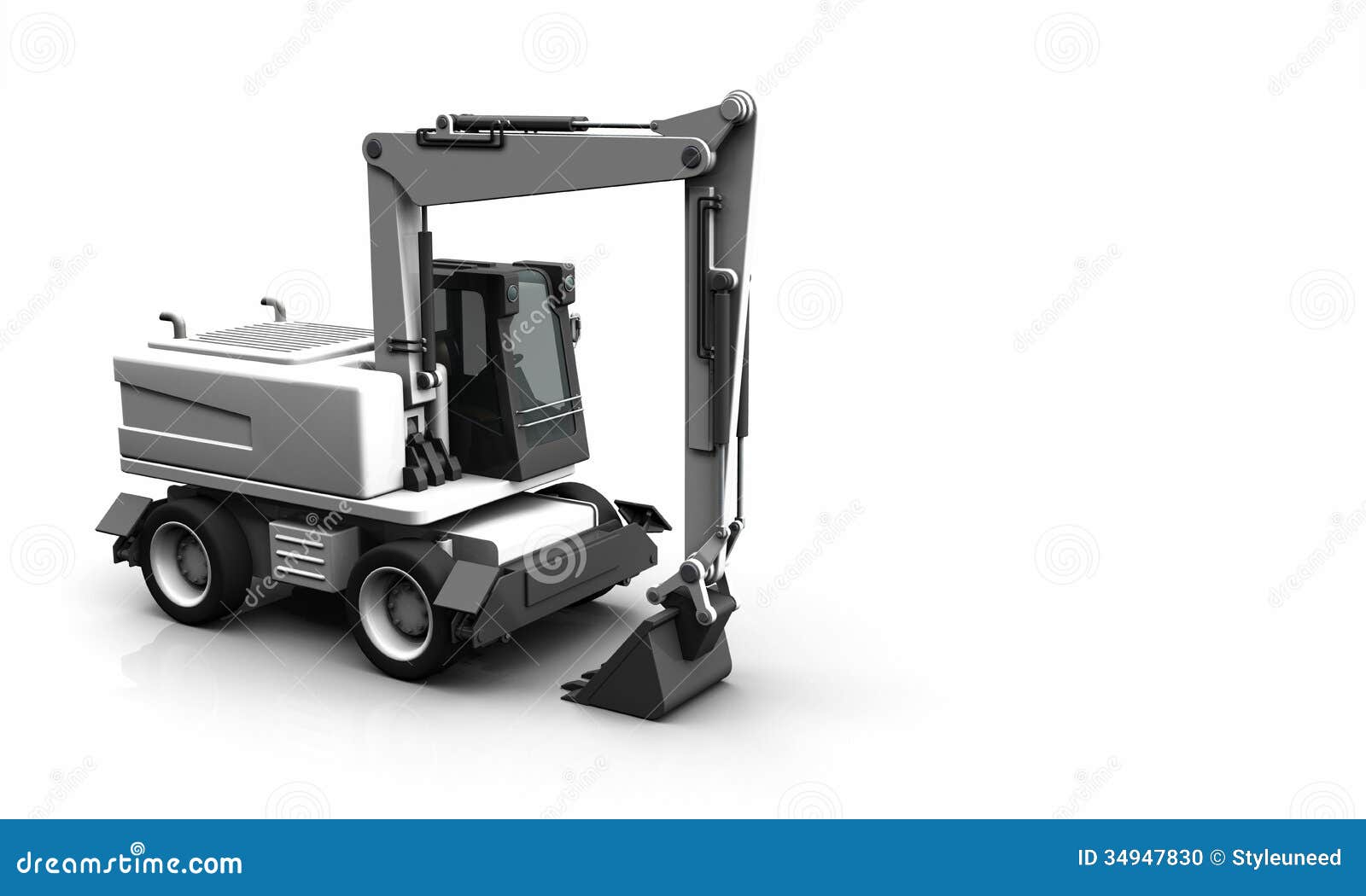 Backhoe Excavator Logo And Label Design Vector Set | CartoonDealer.com ...