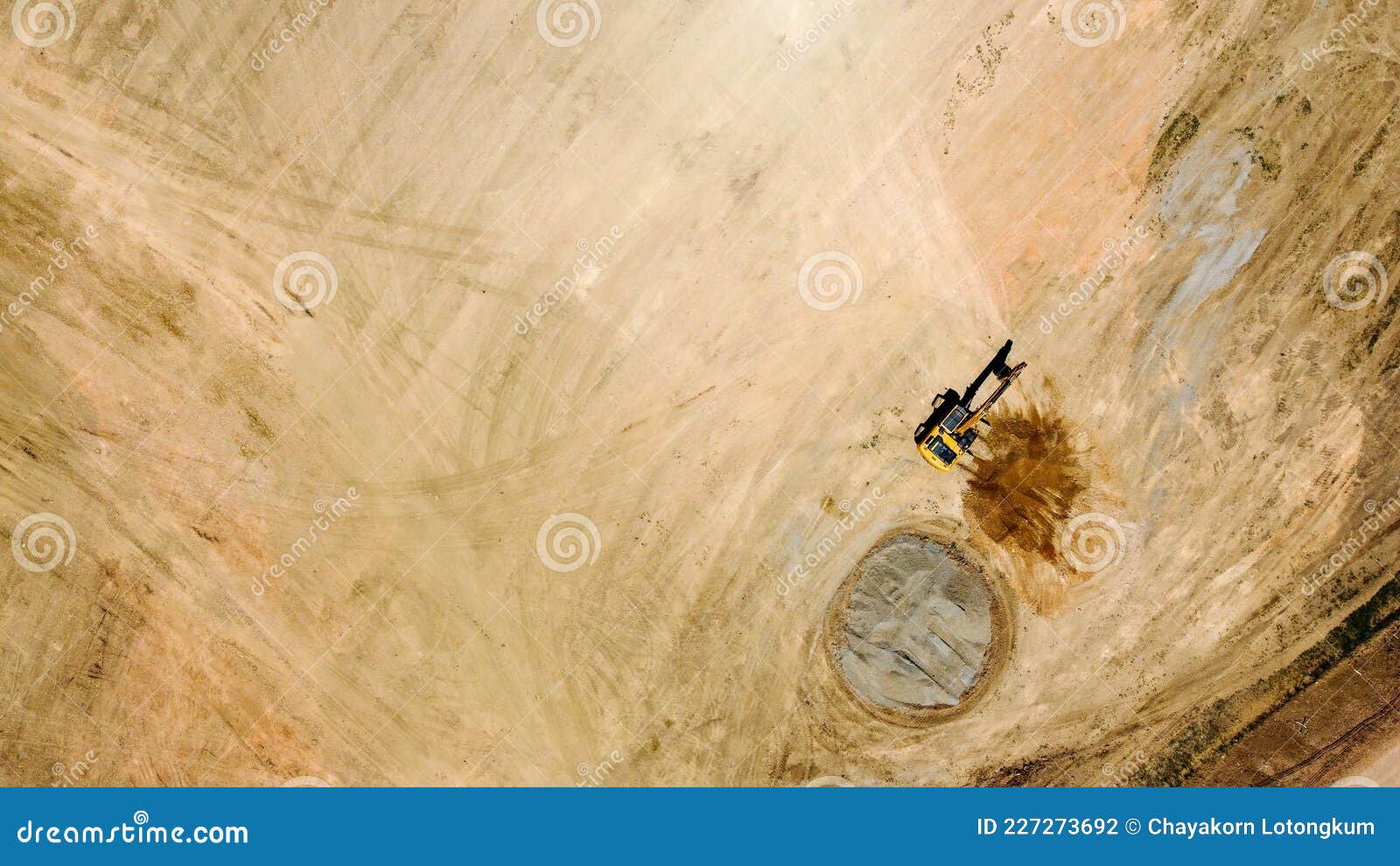 Backhoe or Excavator Scraping a Layer of Soil Stock Photo - Image of ...
