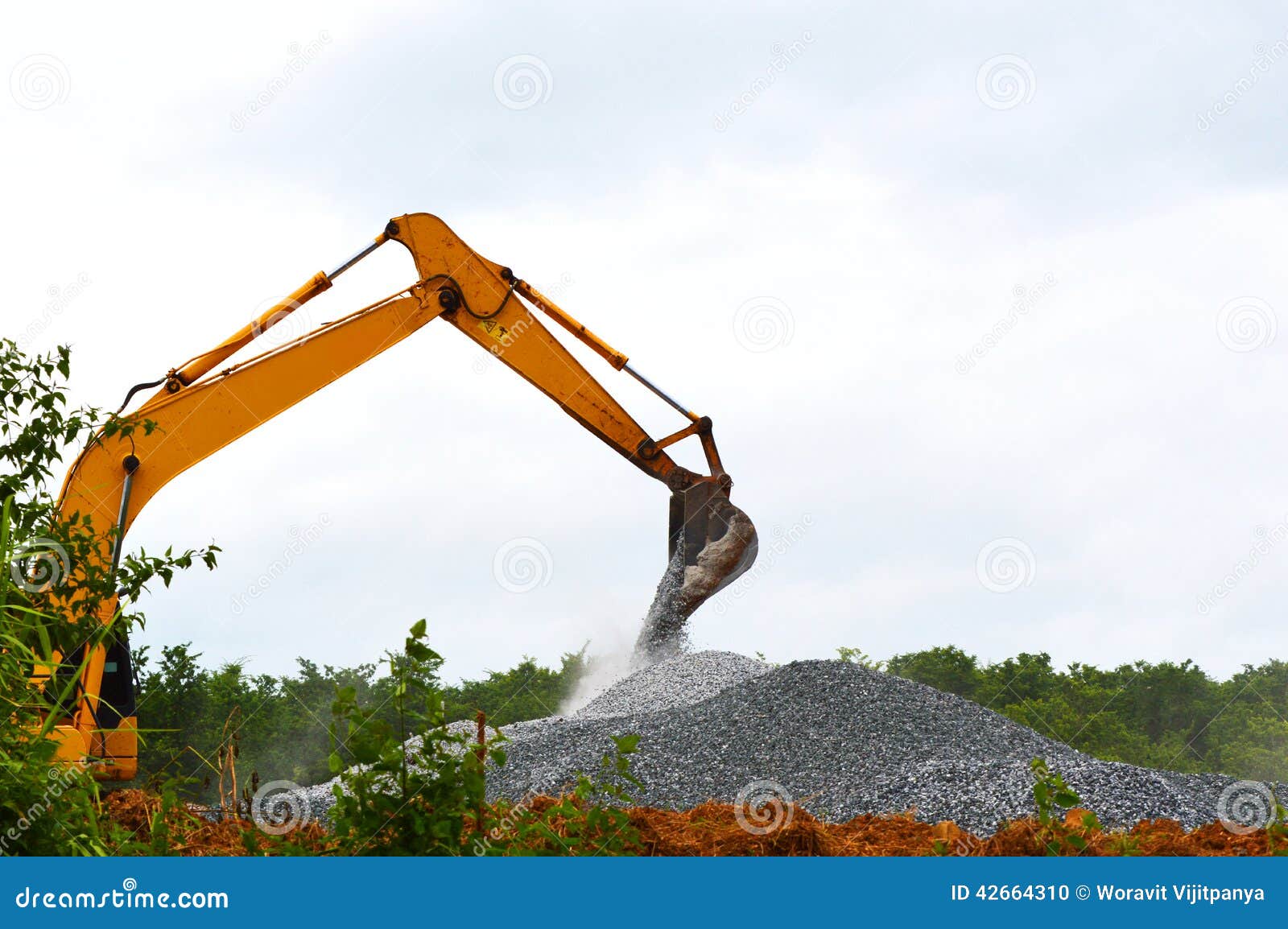 Backhoe stock photo. Image of build, bulldozer, industry - 42664310