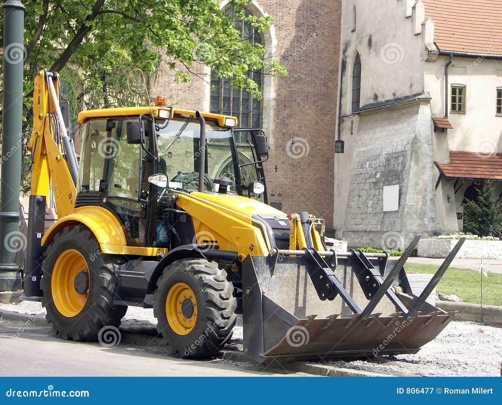 Backhoe loader stock image. Image of bucket, shovel, machine - 806477