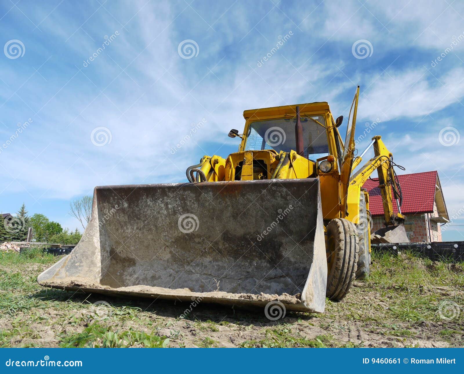 Backhoe loader stock image. Image of transport, digger - 9460661