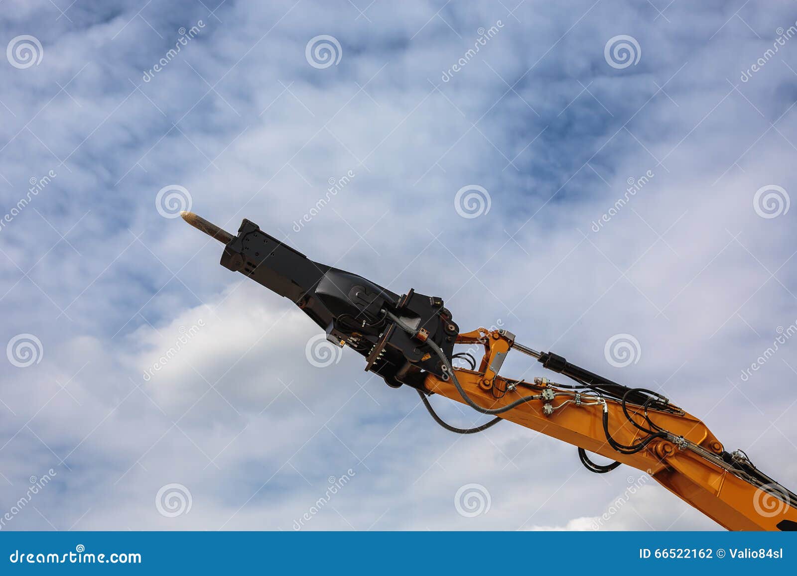 Backhoe Loader or Bulldozer - Excavator and Blue Sky Stock Photo ...