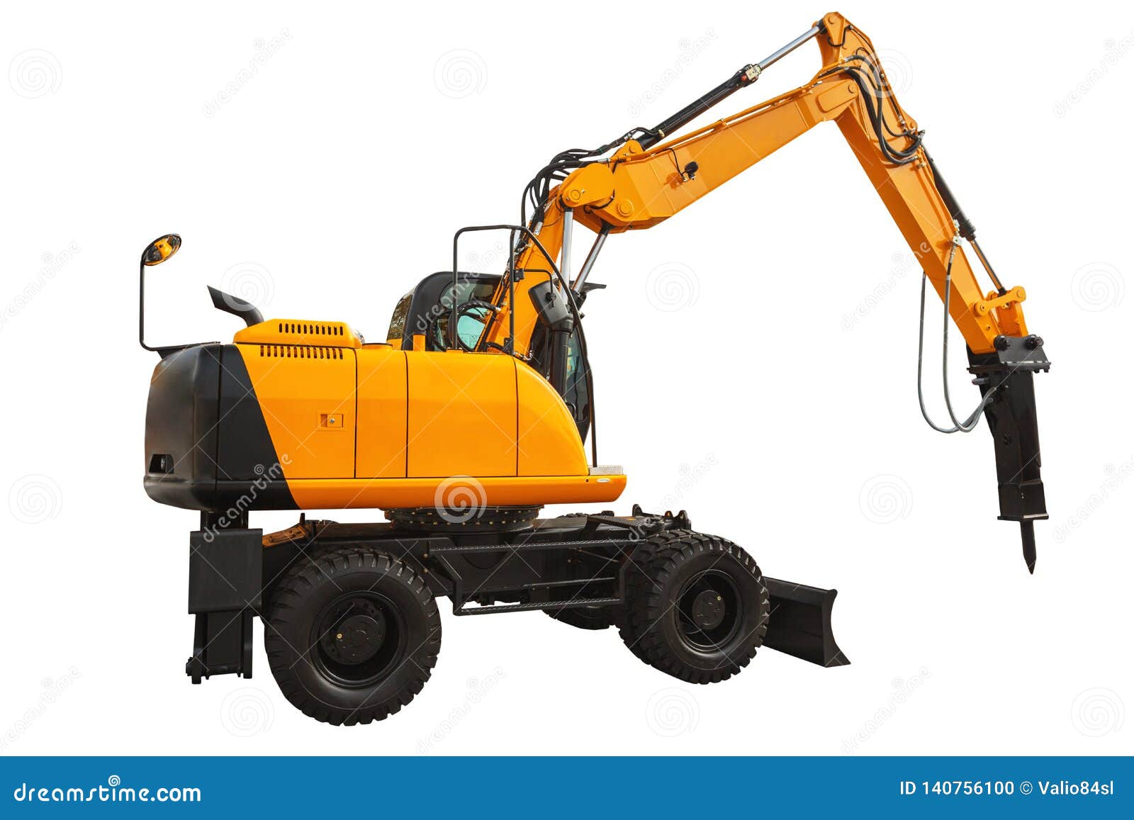 Backhoe Loader or Bulldozer - Excavator Isolated with Clipping Path ... Backhoe Loader or Bulldozer - Excavator Isolated with Clipping Path ...