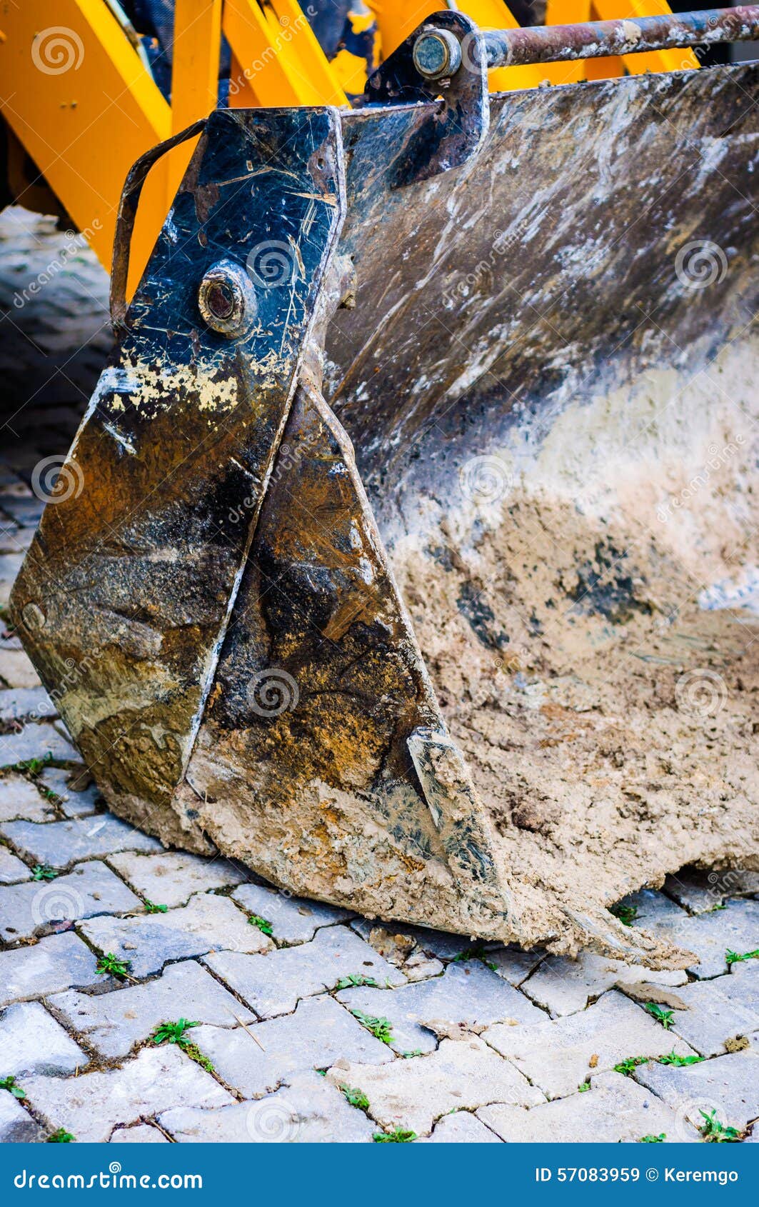 Backhoe Loader Front Detail Stock Image - Image of vehicle, caterpillar ...