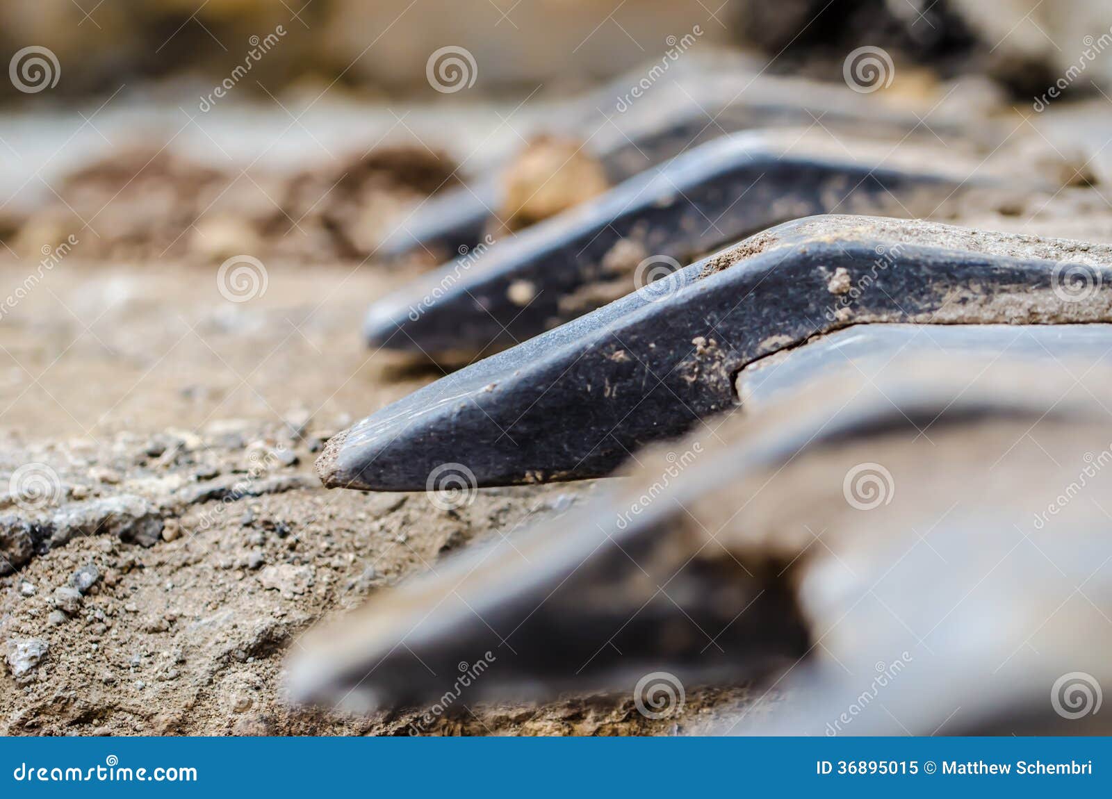 Backhoe loader scoop stock image. Image of metal, machine - 36895015