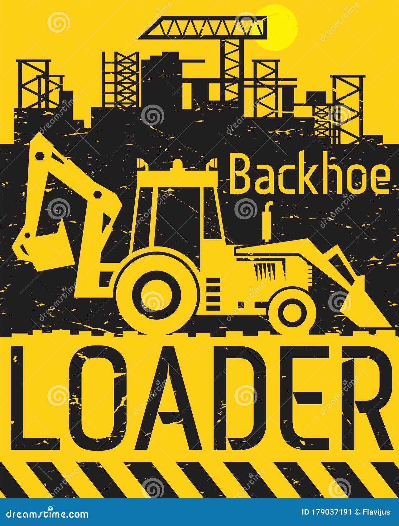 Loader Work Dangers Cartoon Vector | CartoonDealer.com #46203671