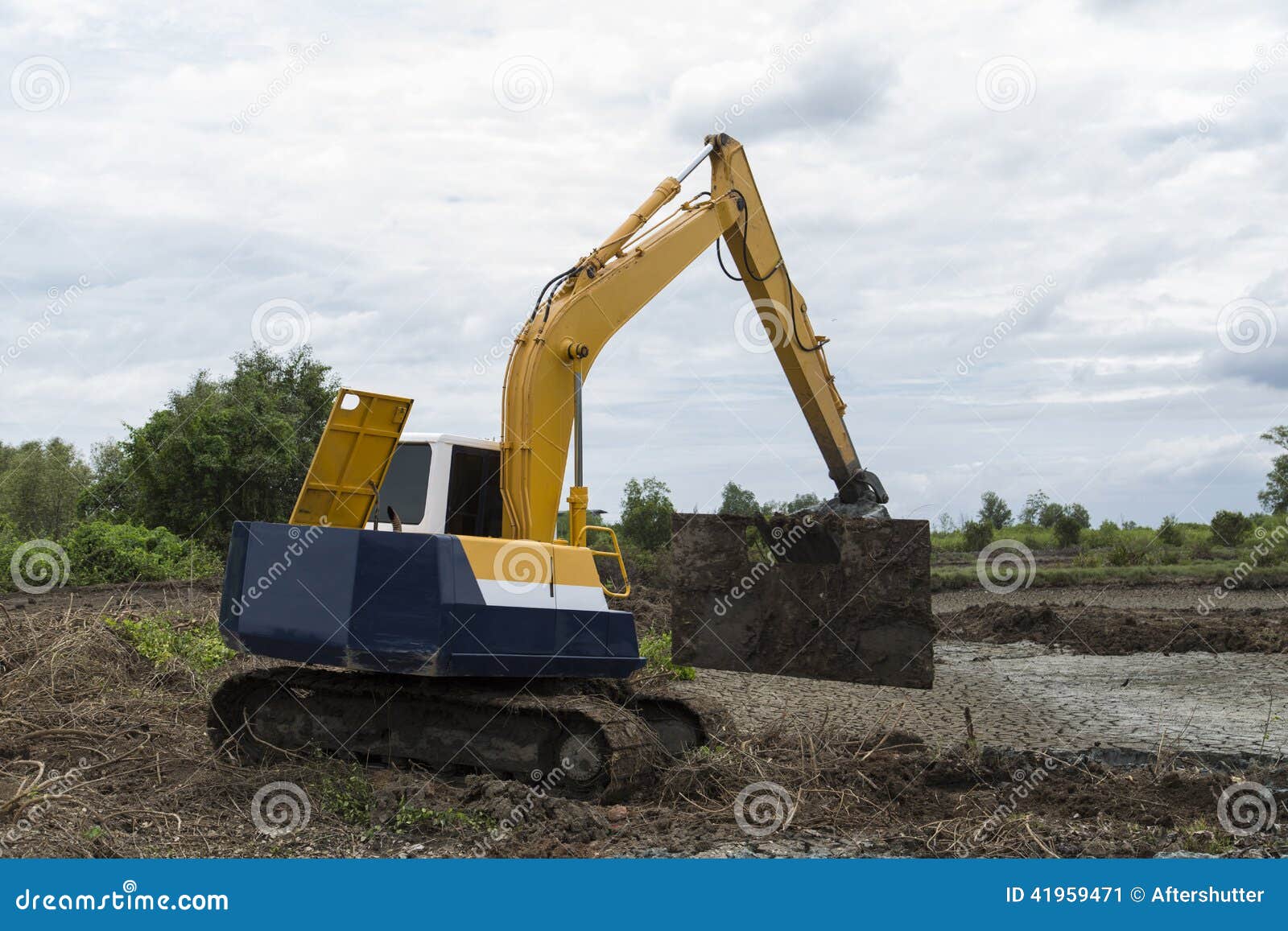 Backhoe Loader stock image. Image of dump, earth, duty - 41959471