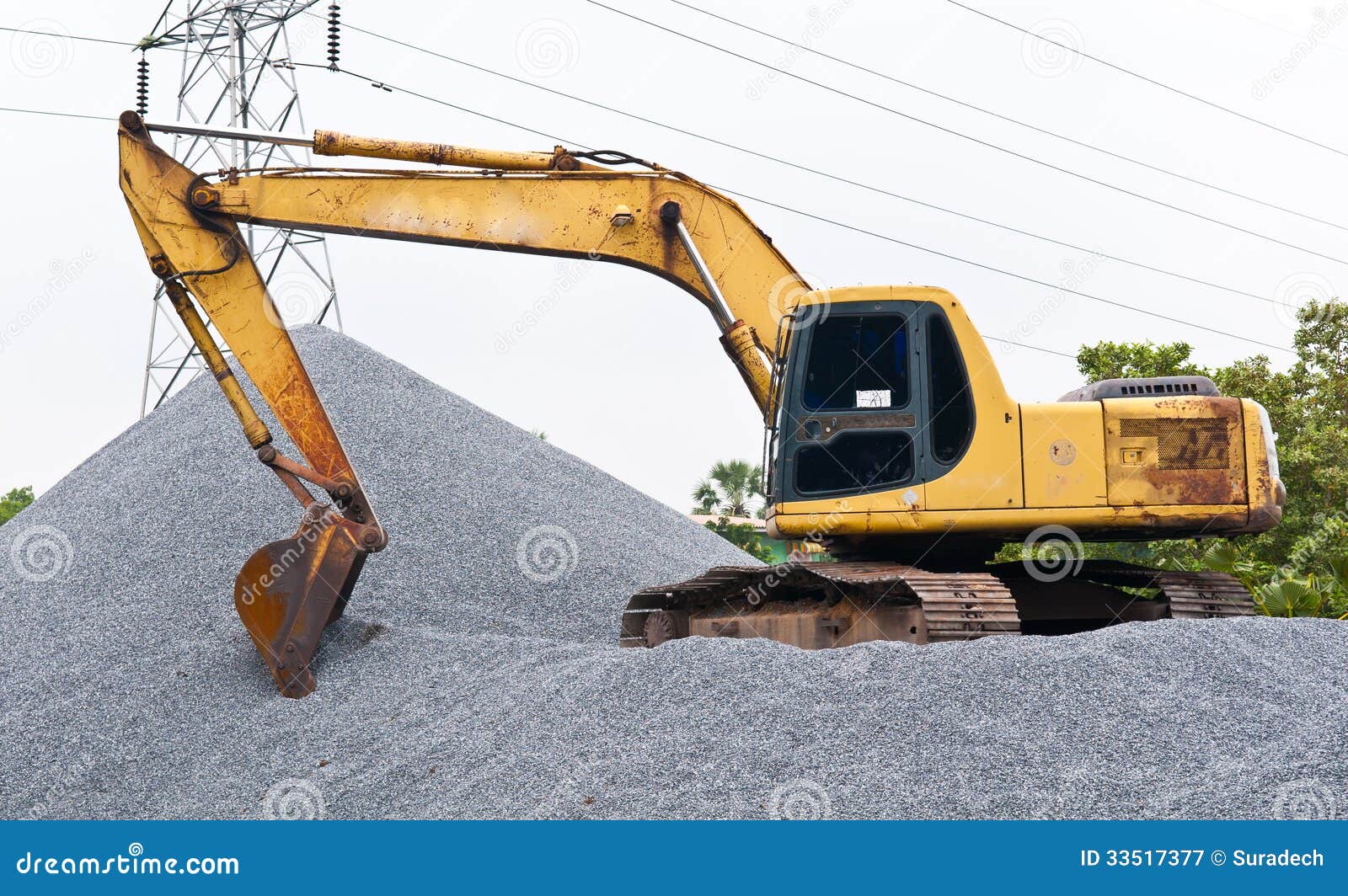 Backhoe stock image. Image of equipment, power, site - 33517377