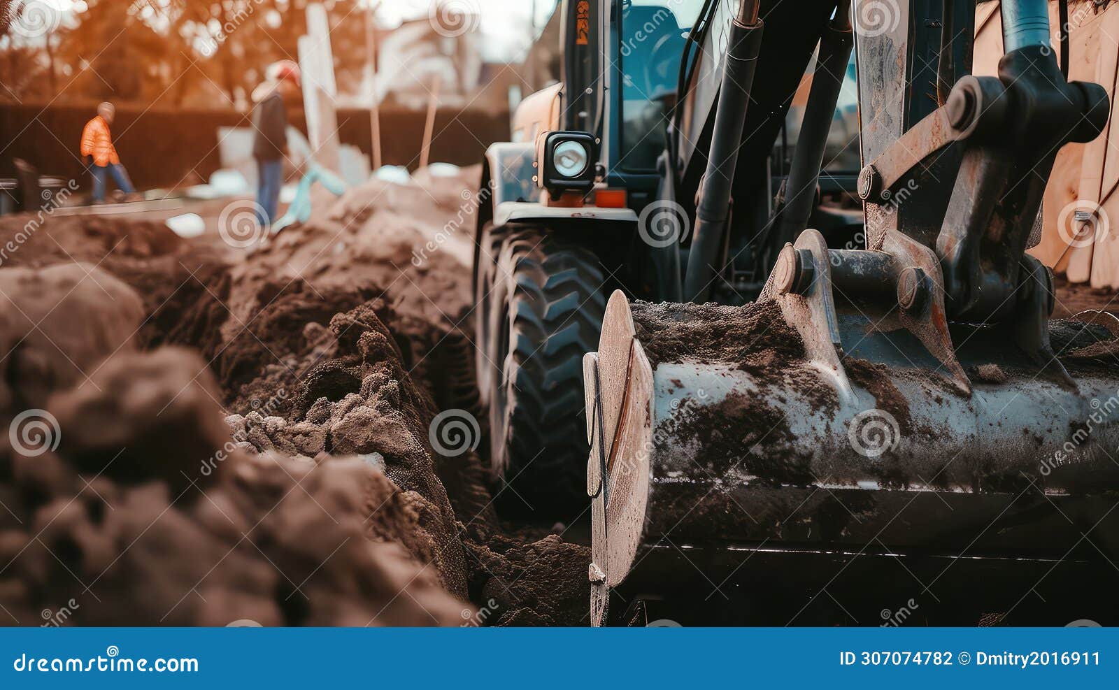 The Backhoe& X27;s Operator Uses the Machine& X27;s Versatility To Dig ...