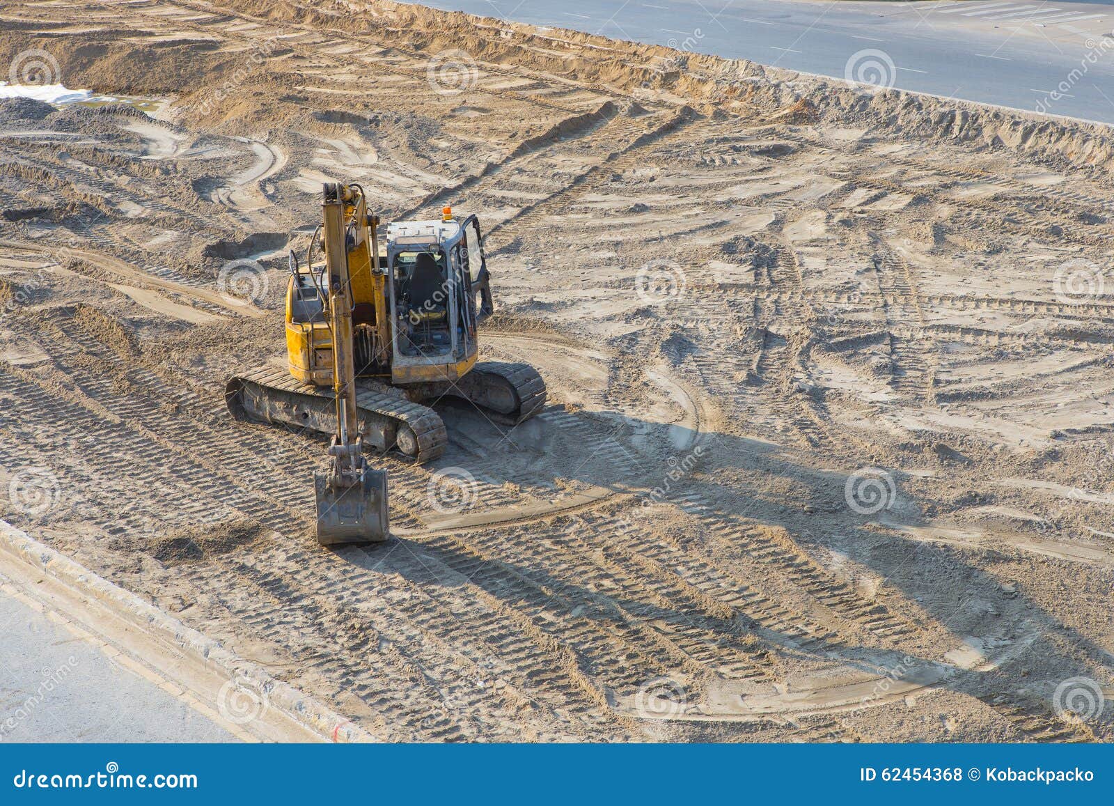 Backhoe stock photo. Image of gravel, quarry, blade, bucket - 62454368