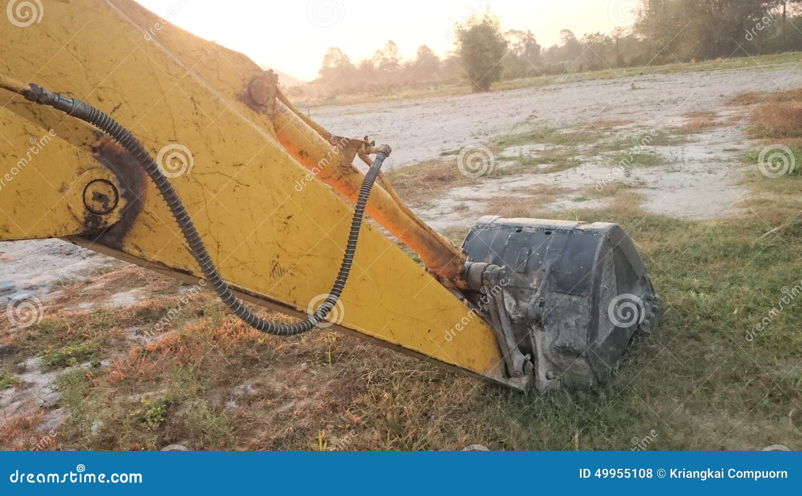 Backhoe Scoop stock photo. Image of machine, backhoe - 49955108