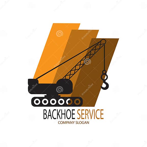Backhoe service logo stock vector. Illustration of digger - 142409742