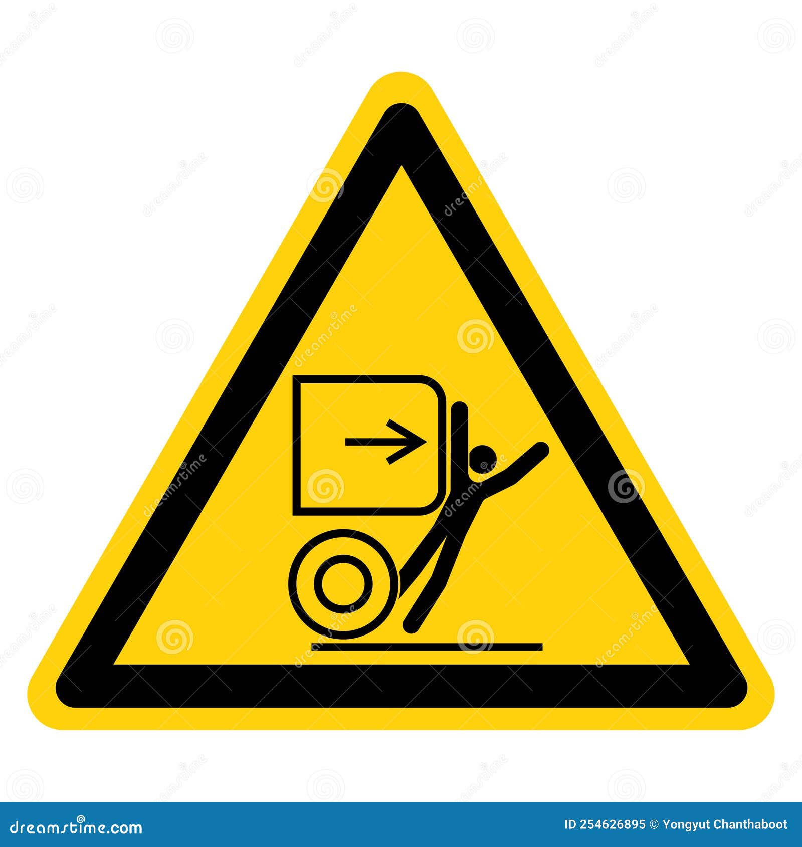 Backing Hazard Symbol Sign, Vector Illustration, Isolate on White ...