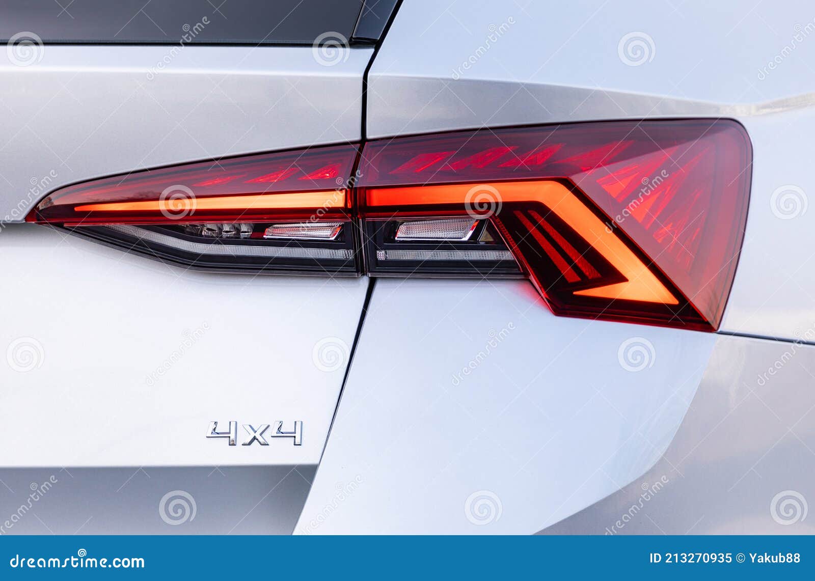 Backlight of a car stock image. Image of lamp, close - 213270935